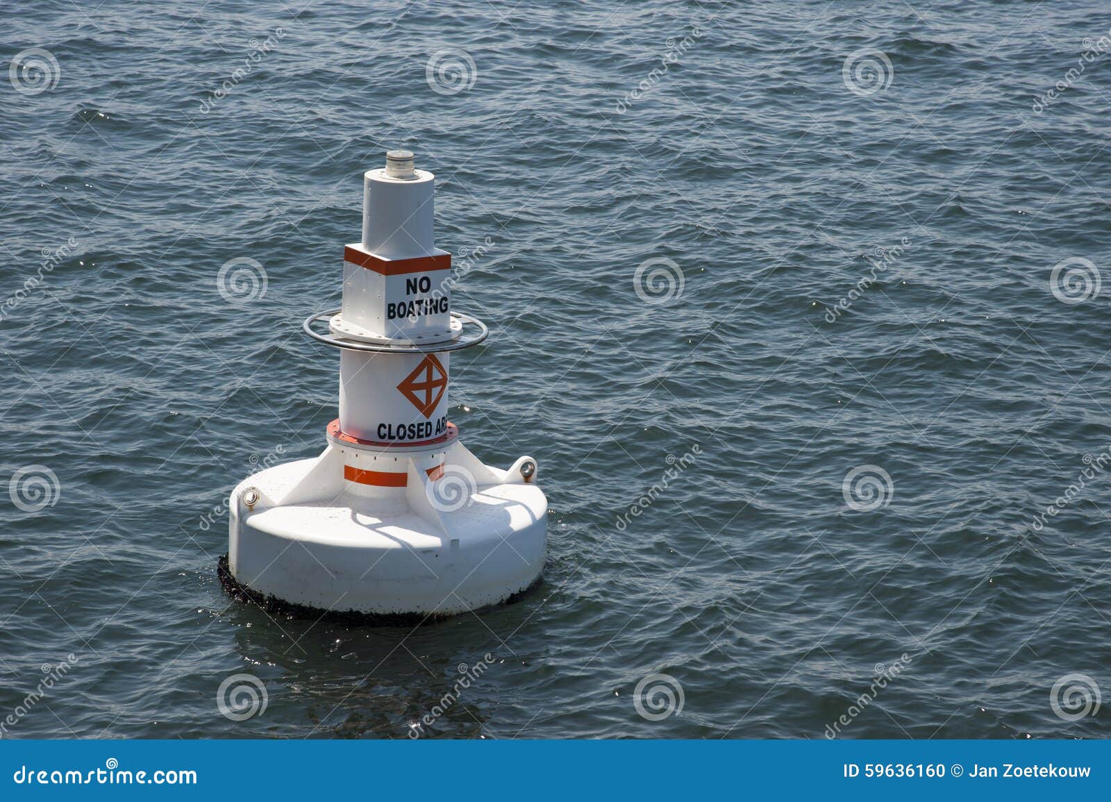 White Buoy Navigation Or Lateral Marks Floating In The Sea At Thailand ...