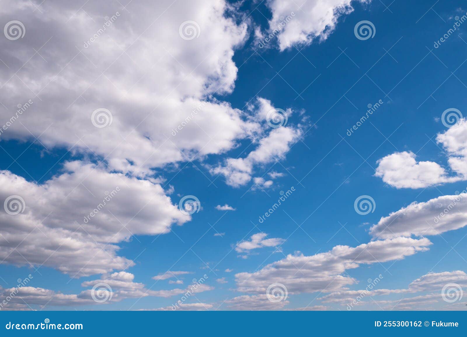 Floating White Clouds in the Blue Sky Stock Photo - Image of space ...