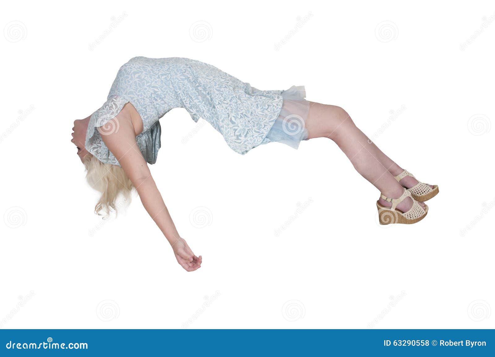 Floating woman stock photo. Image of slip, cute, falling - 63290558