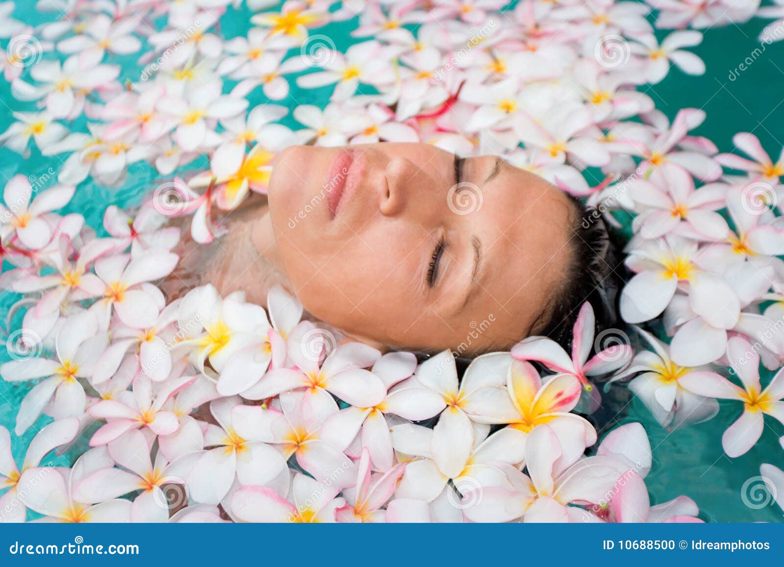 Floating woman spa stock photo. Image of bath, pleasure - 10688500