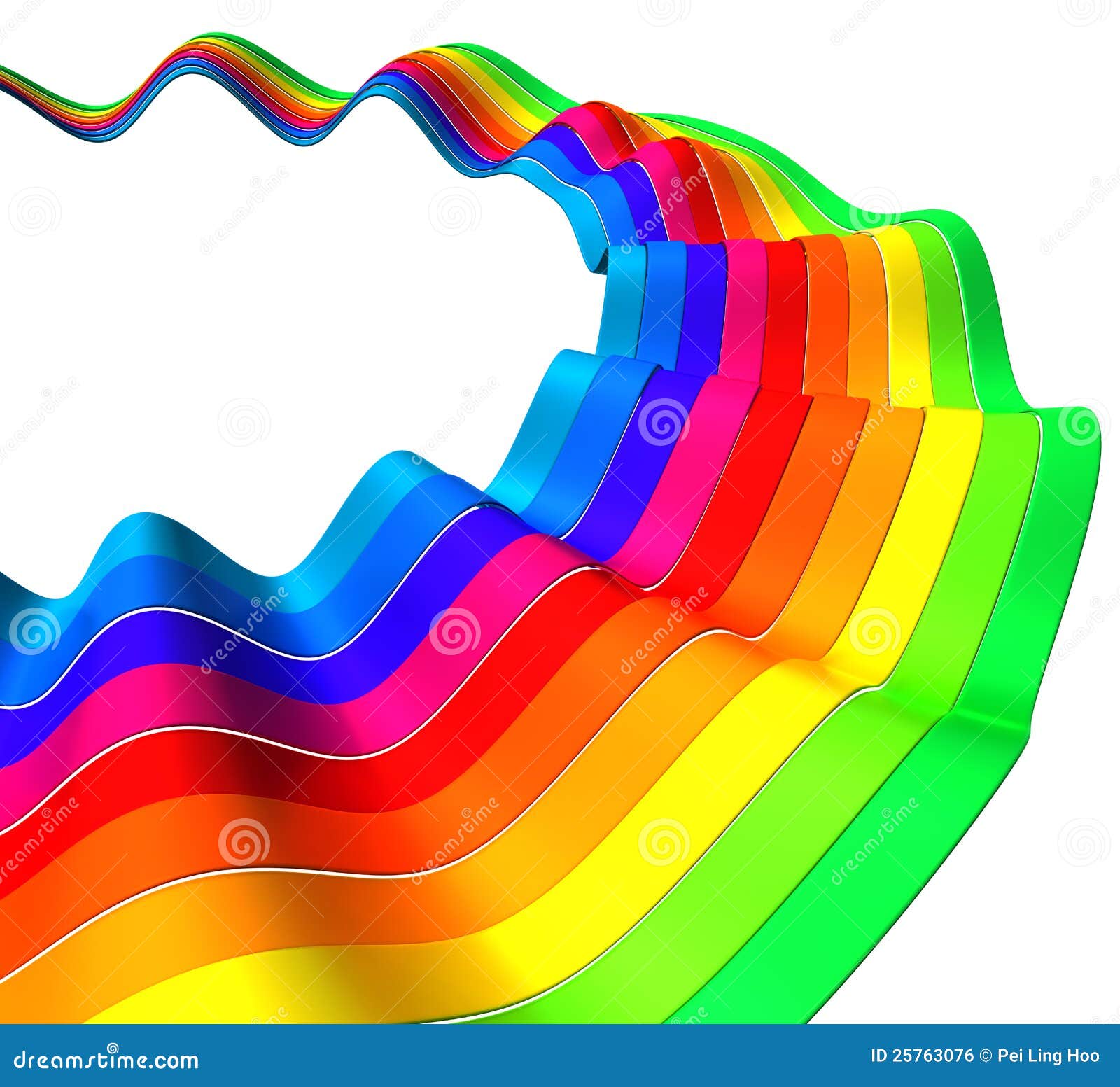 Floatingcolorful Stripe Abstract Background Stock Illustration ...