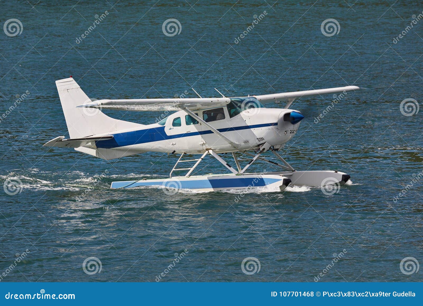 Floatplane in dock stock photo. Image of hydroplane - 107701468