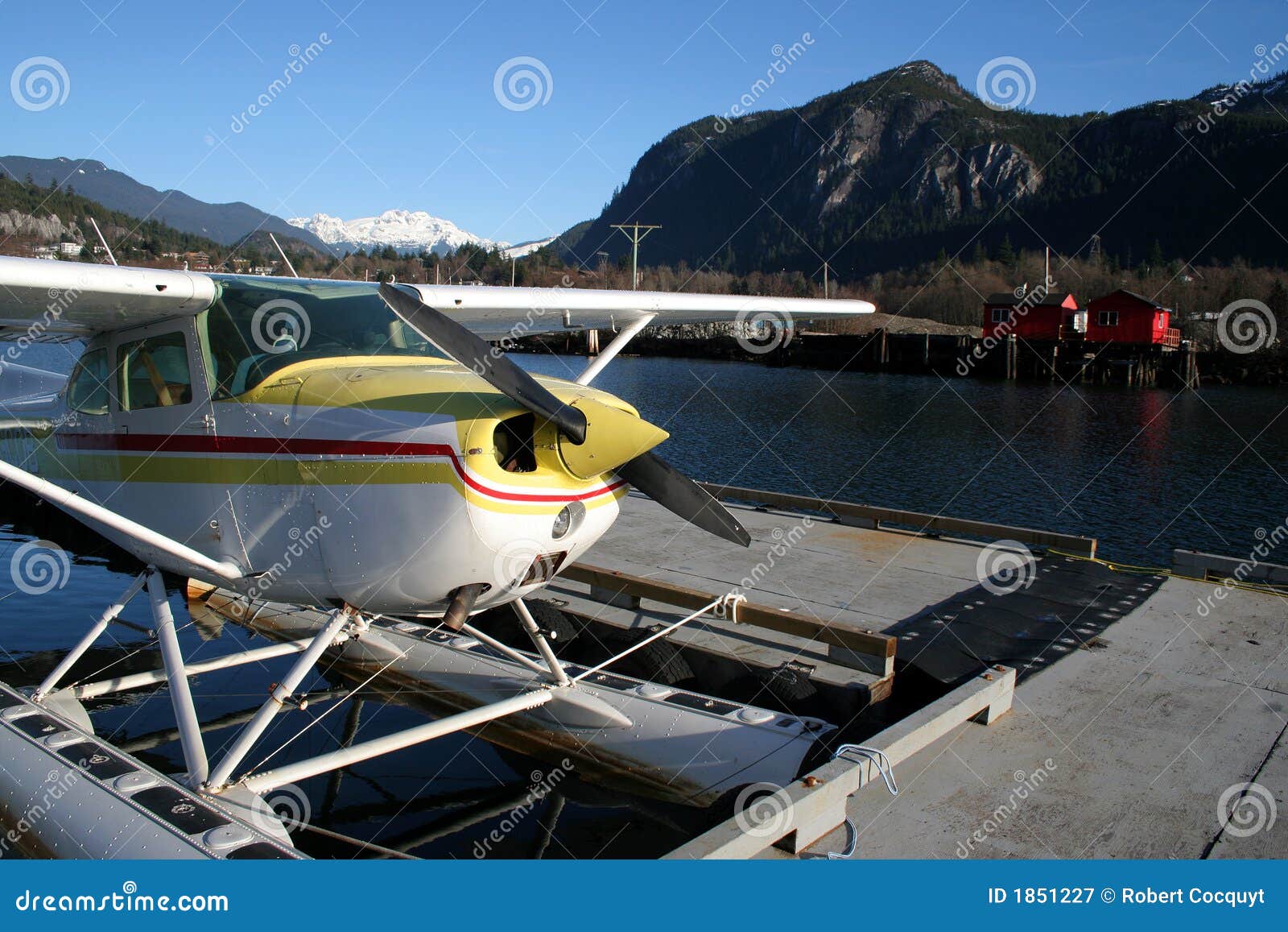Floatplane Floating stock image. Image of water, travel - 1851227