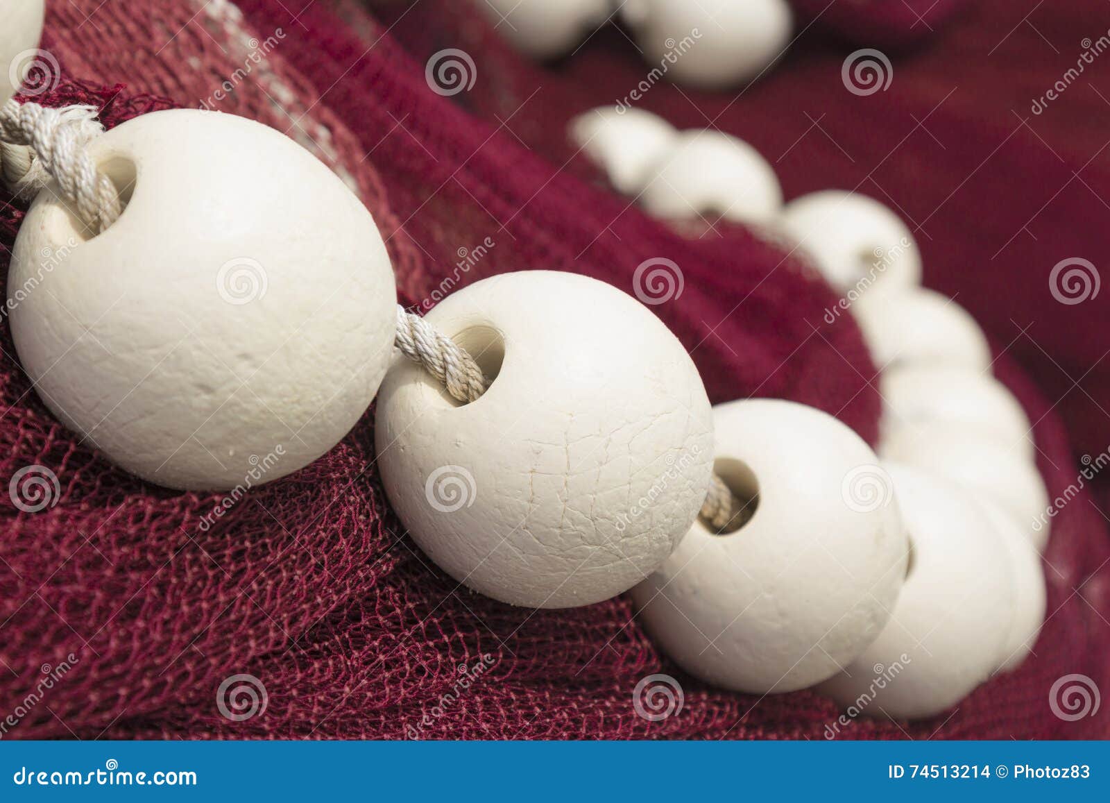 Floats on drift net stock photo. Image of cord, tool - 74513214