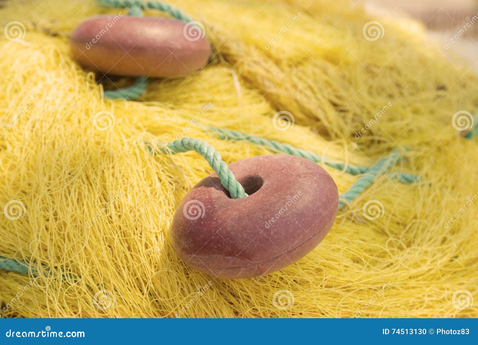 Floats on drift net stock photo. Image of catch, drift - 74513130