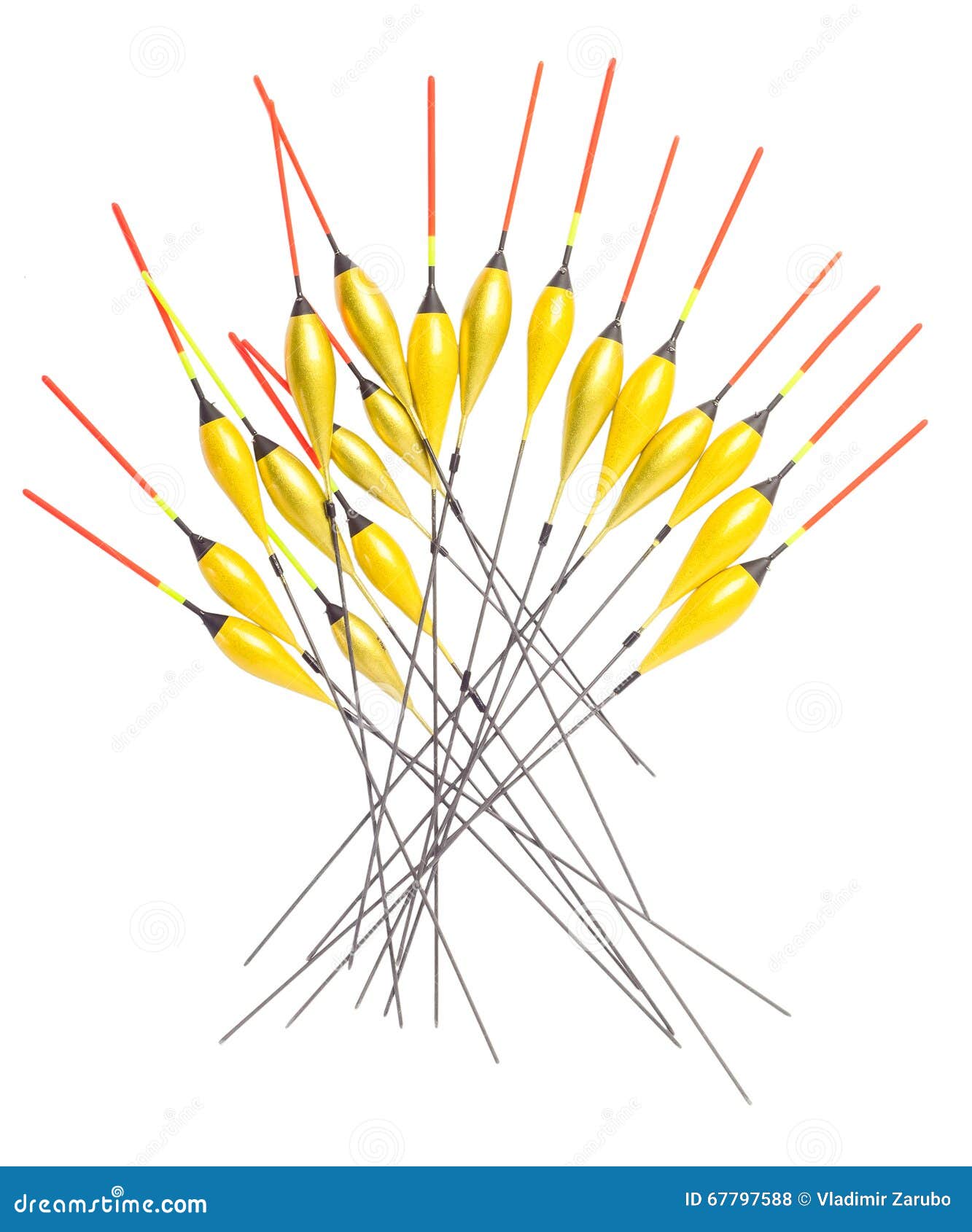 Floats the Fishing Different Stock Photo - Image of closeup, group ...