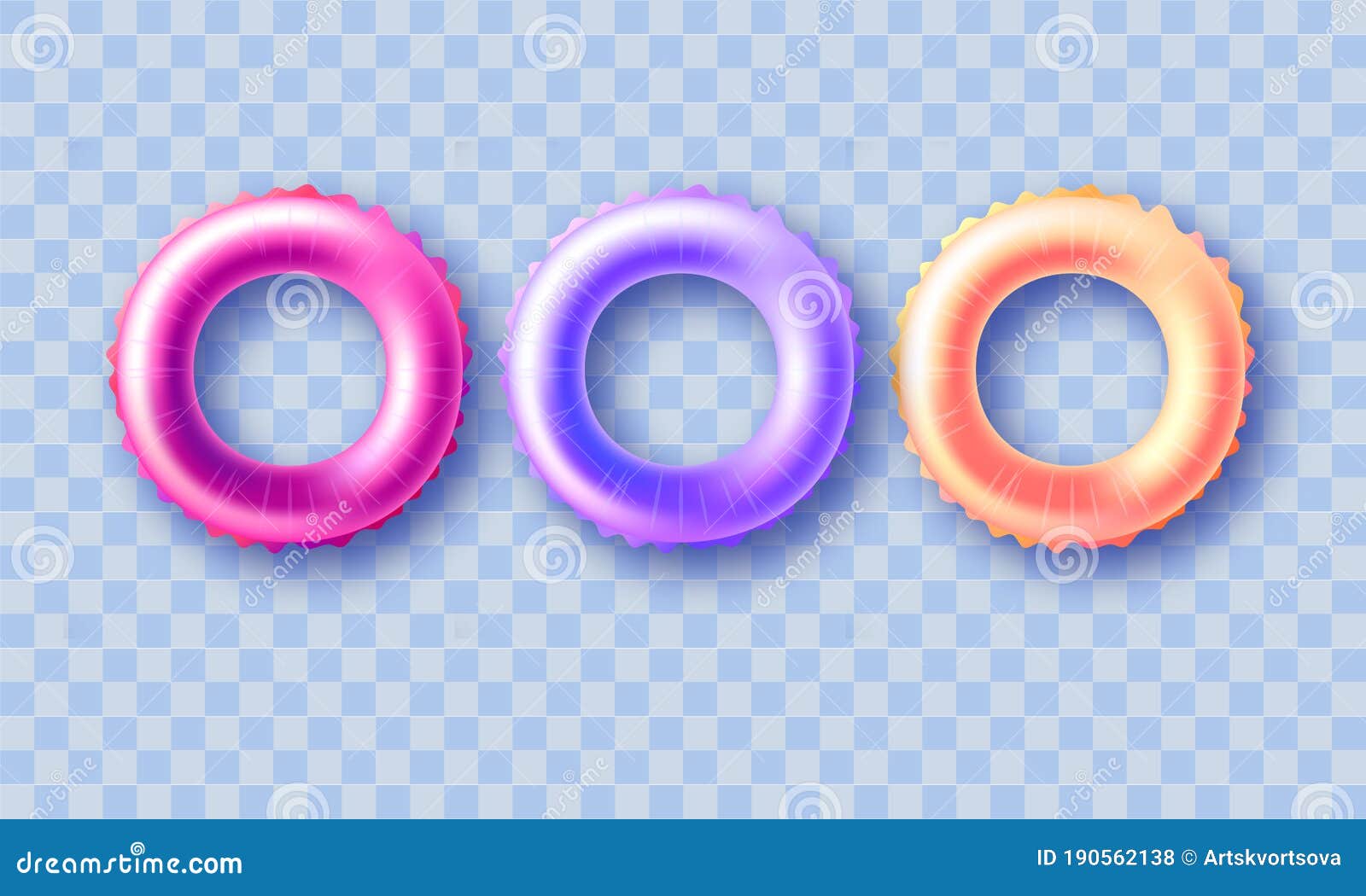 Floats for Pool. Set, Collection. Vector Illustration Stock Vector ...