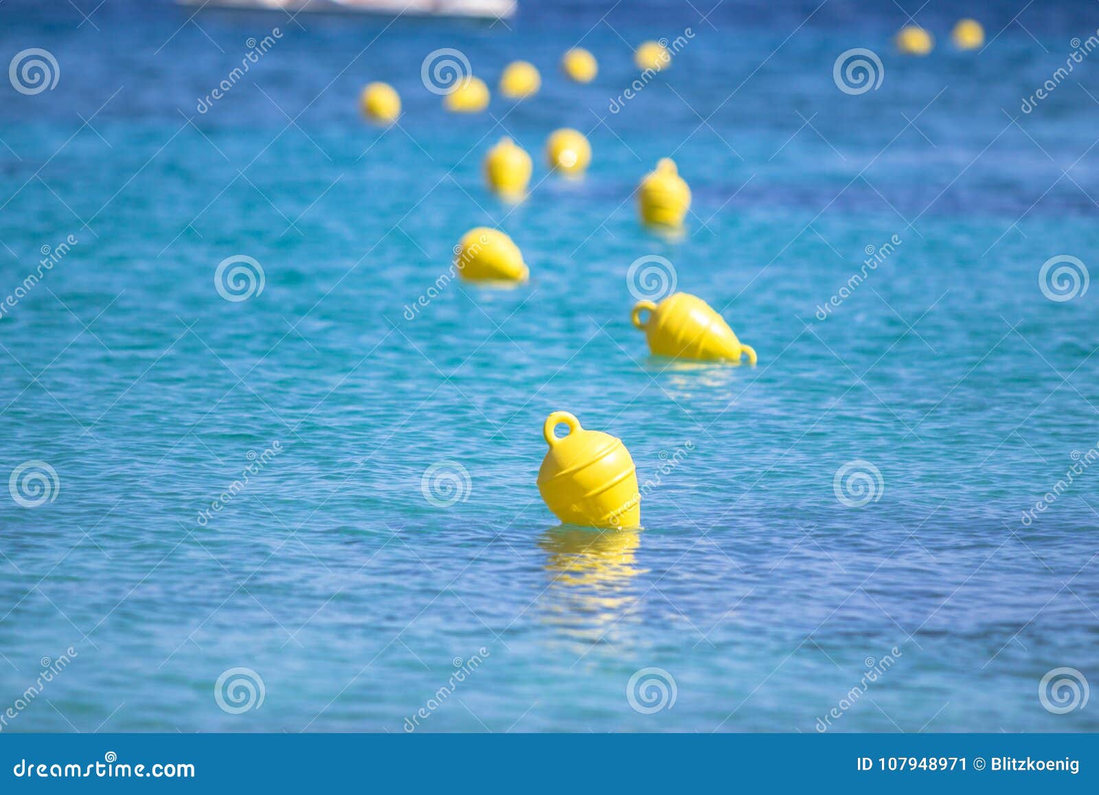 Floats in the water stock image. Image of object, blue - 107948971