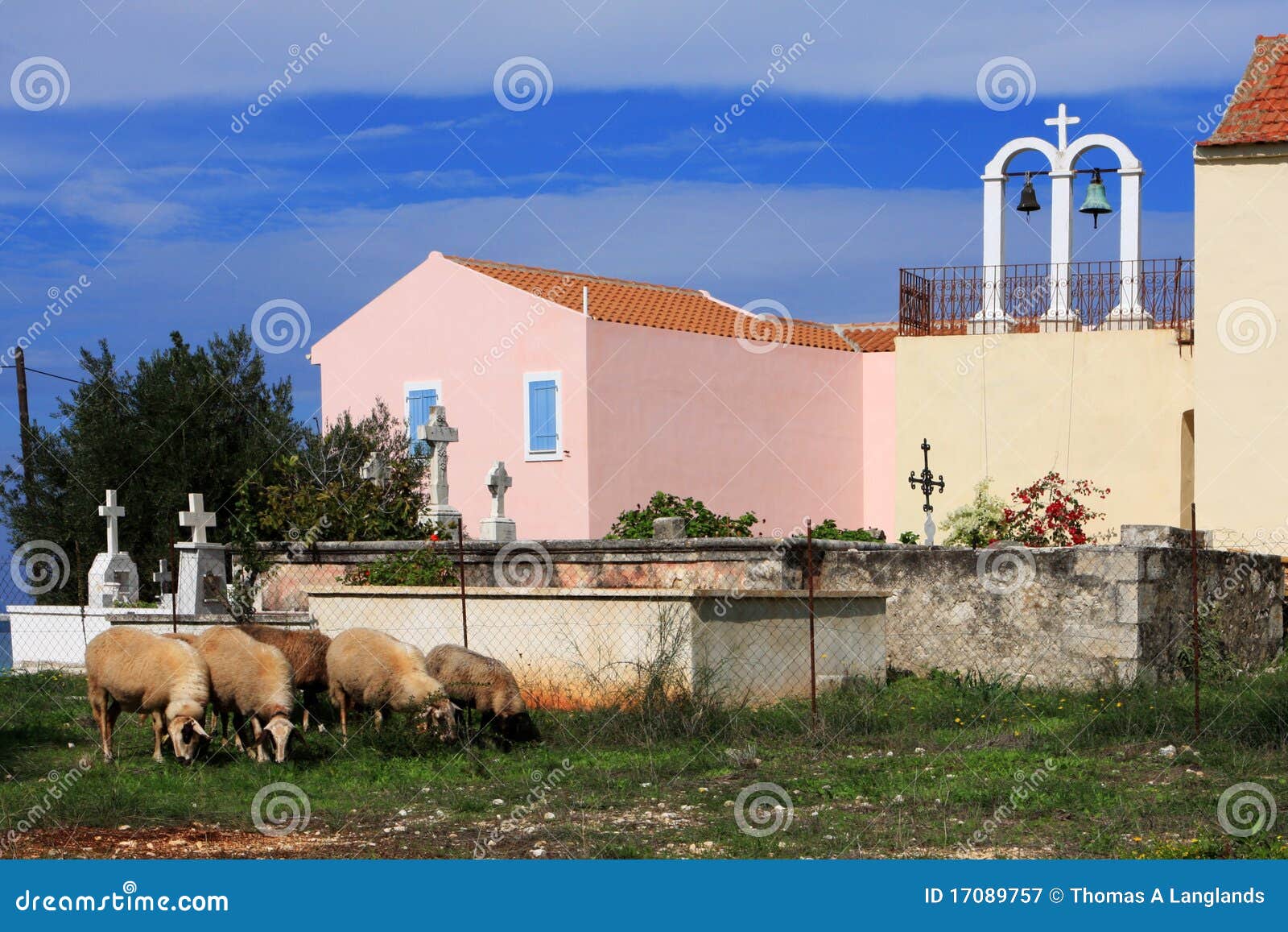 The Flock and the Church stock image. Image of ionian - 17089757