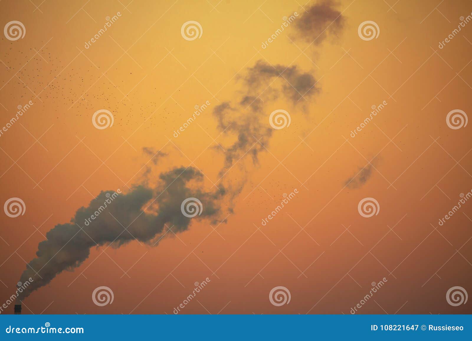 Polluted smoke stock image. Image of scene, damage, pollution - 108221647