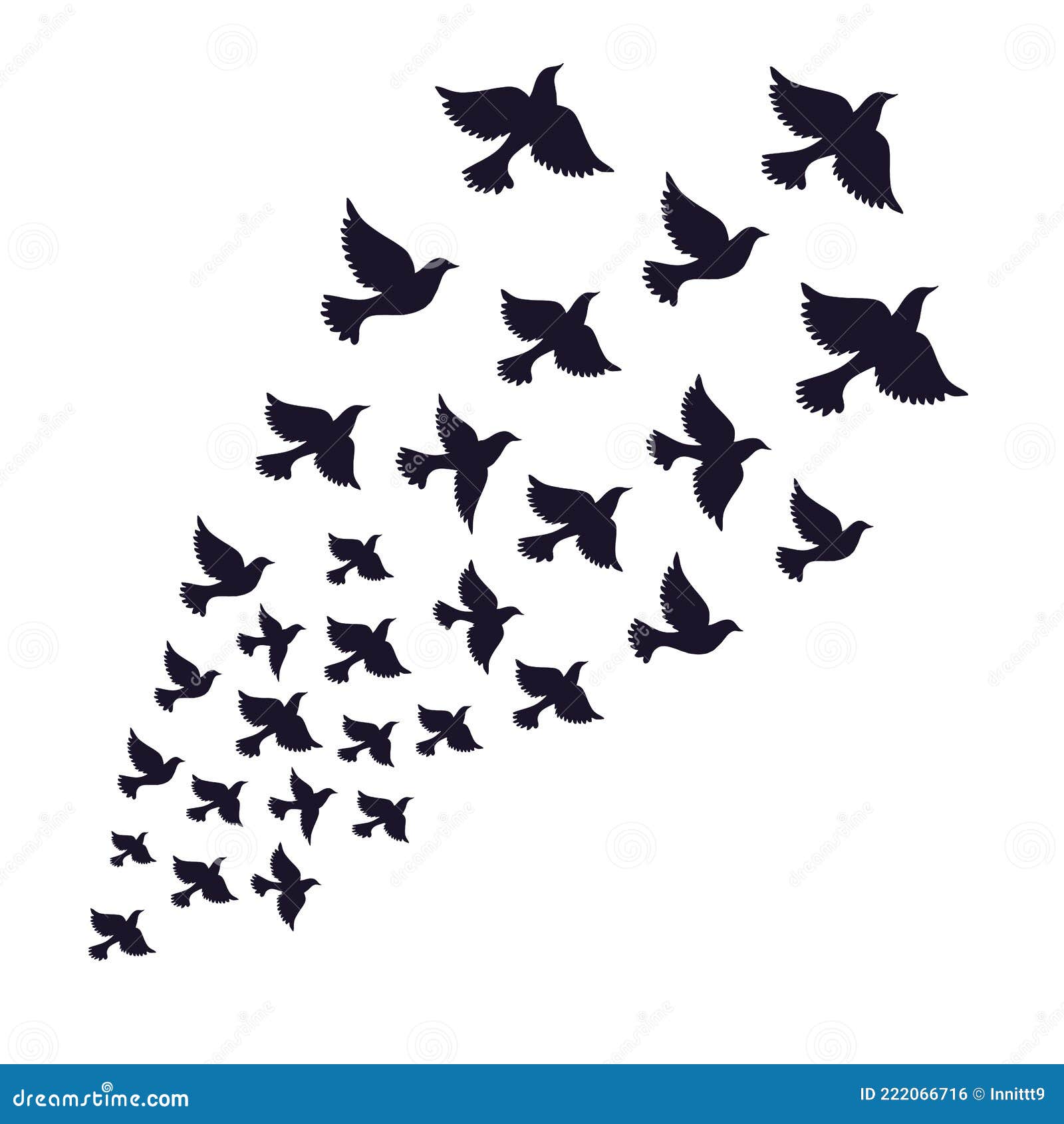 Bird Flying Away Silhouette