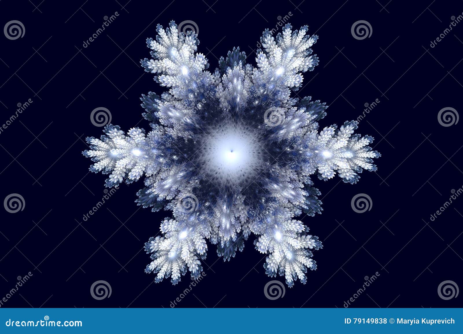 Floco de neve do Fractal ilustração stock. Ilustração de arte - 79149838