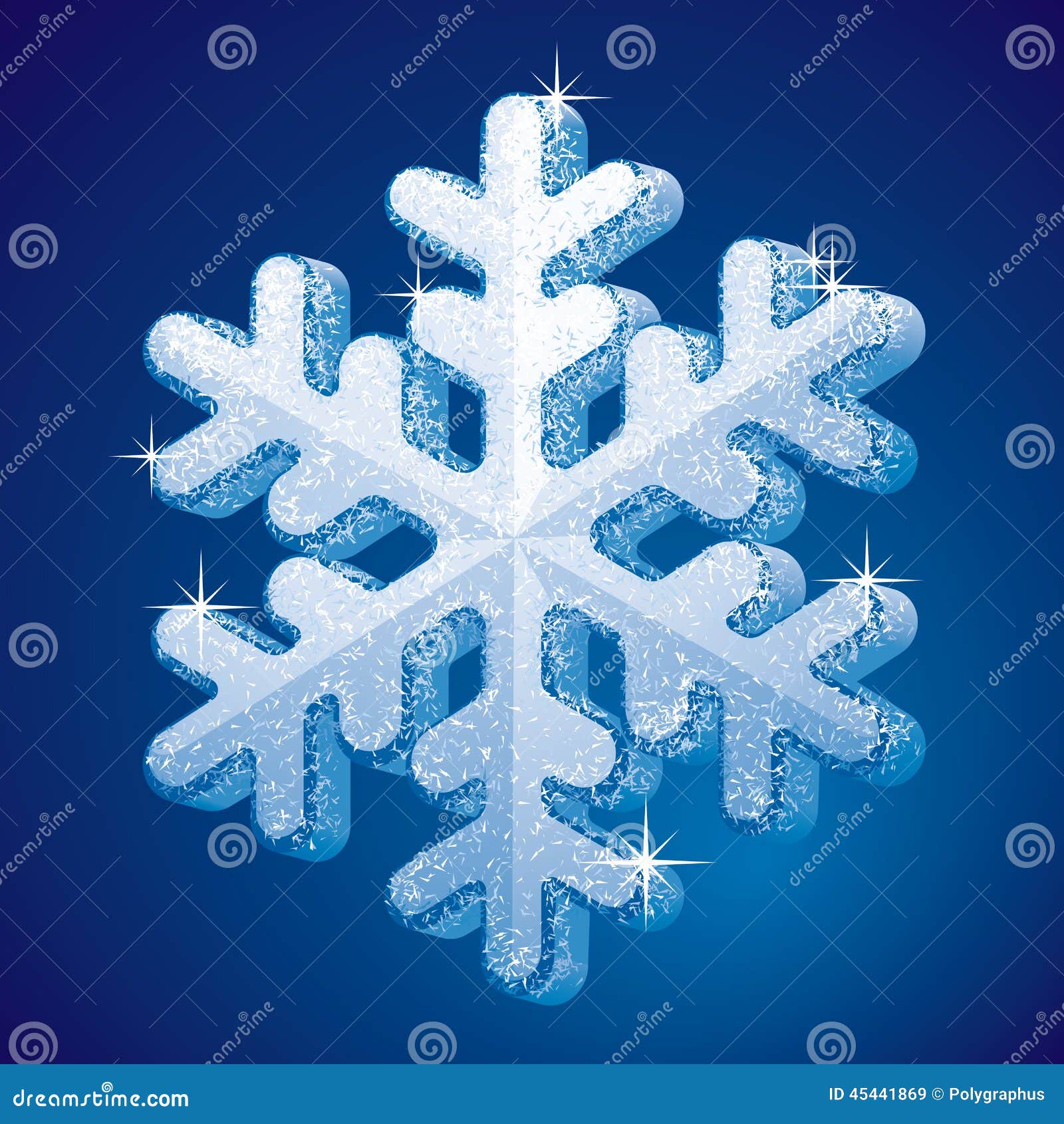 Flocon de neige givré illustration de vecteur. Illustration du saison ...