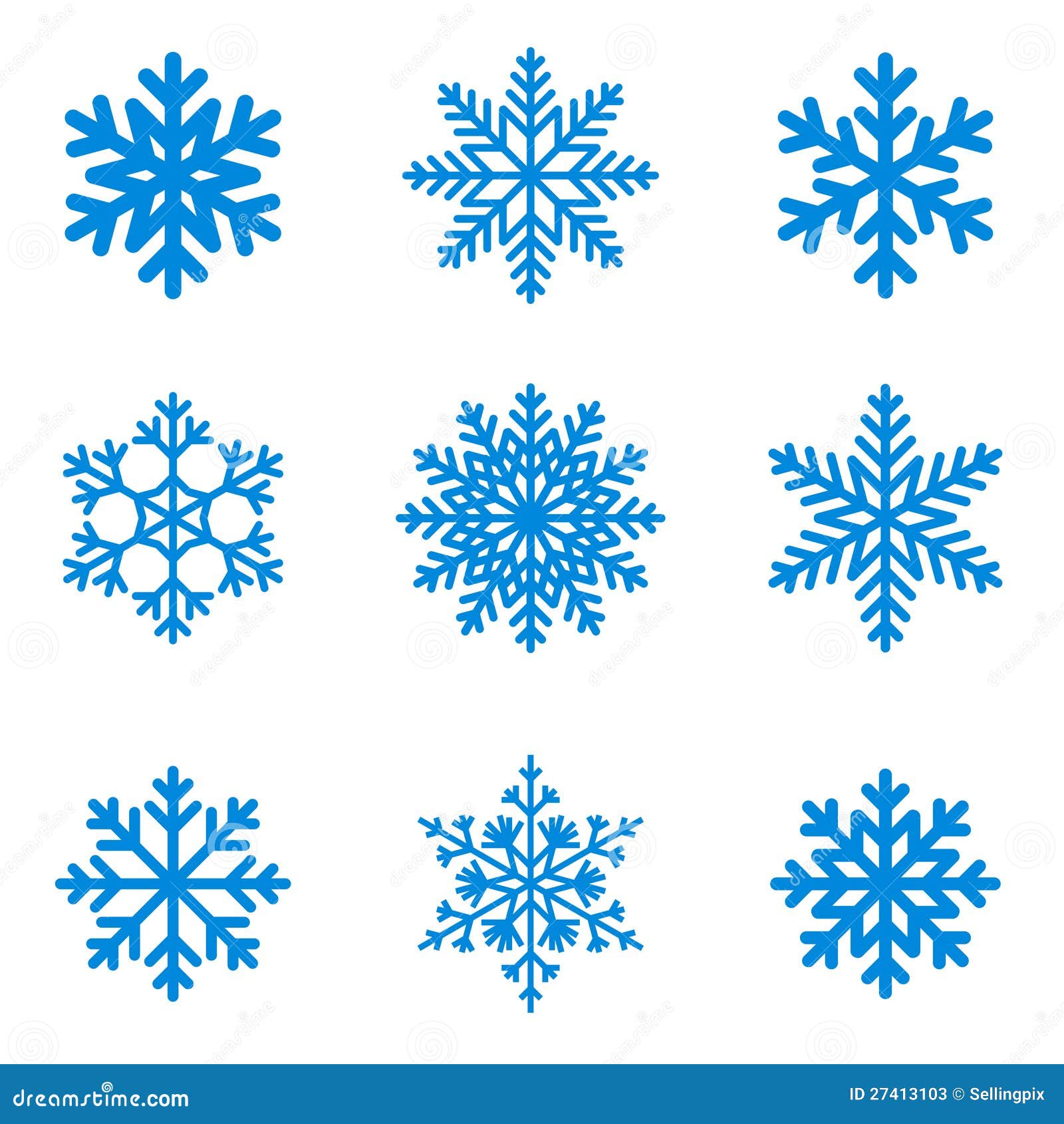 Flocons de neige illustration de vecteur. Illustration du illustration ...