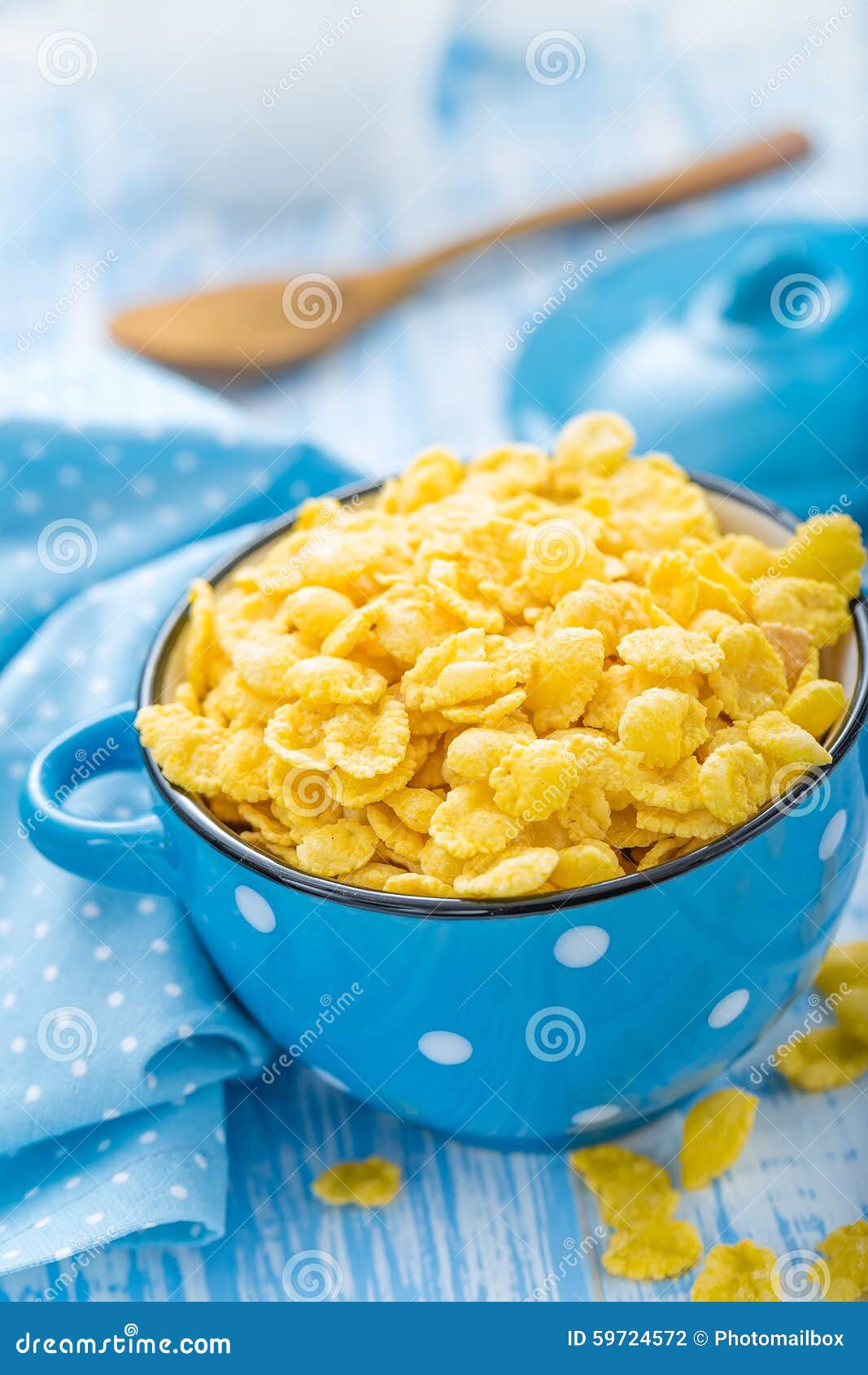 Flocos de milho foto de stock. Imagem de alimento, cornflakes - 59724572