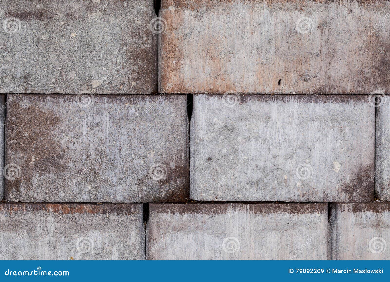Floe Up of Nice Coloured Bricks Stock Image - Image of fracture ...