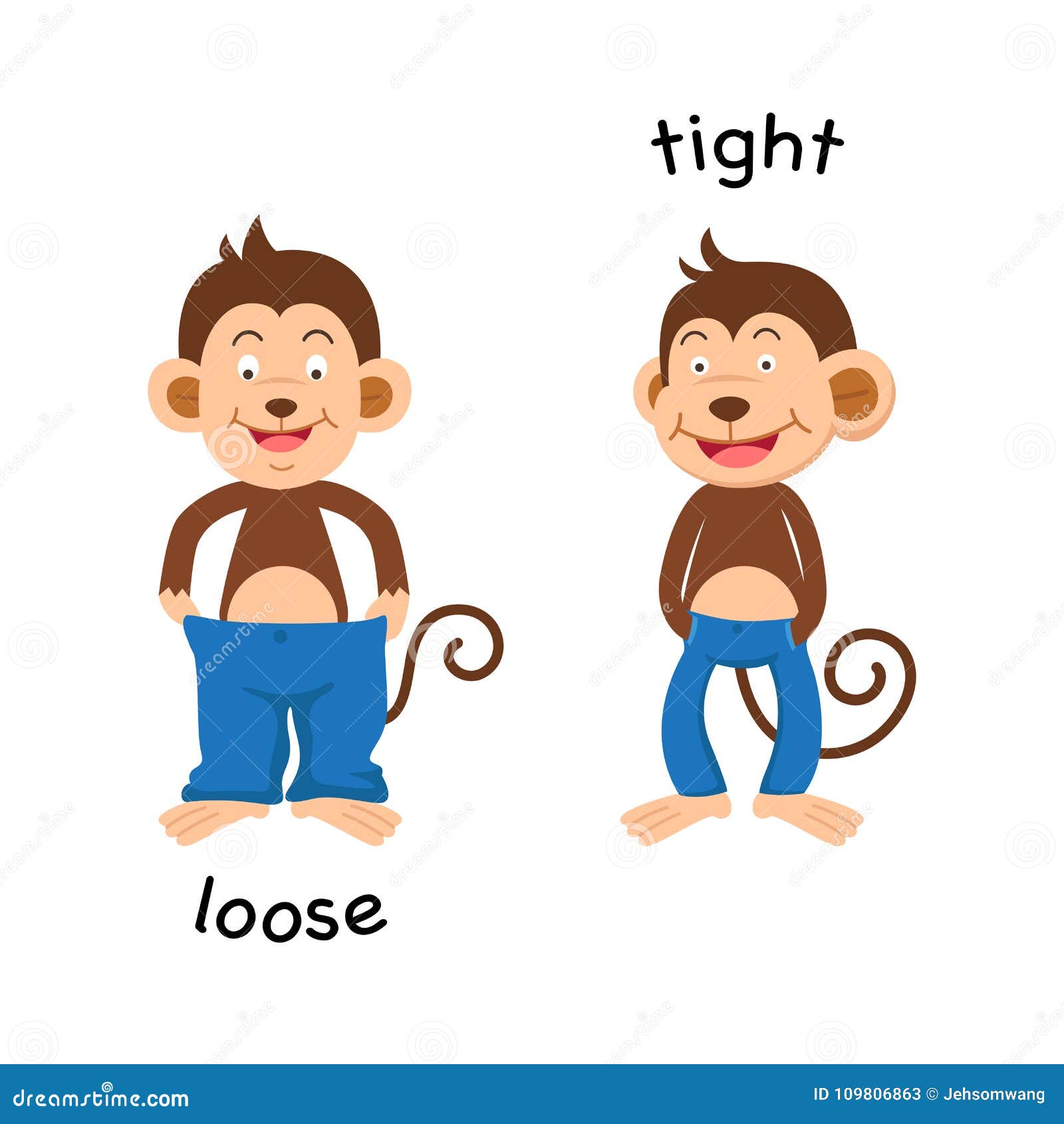 Flojo opuesto y firmemente ilustración del vector. Ilustración de ...