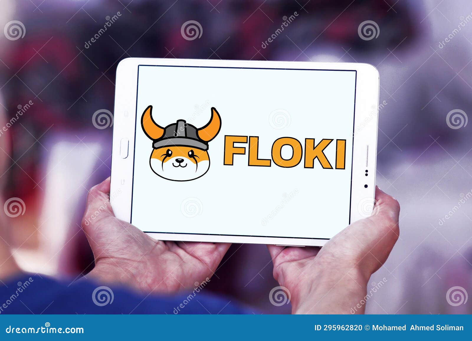 Floki Cryptocurrency logo editorial image. Image of currency - 295962820