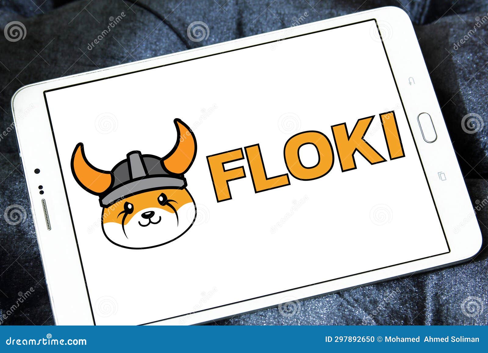 Floki Cryptocurrency logo editorial image. Image of featuring - 297892650
