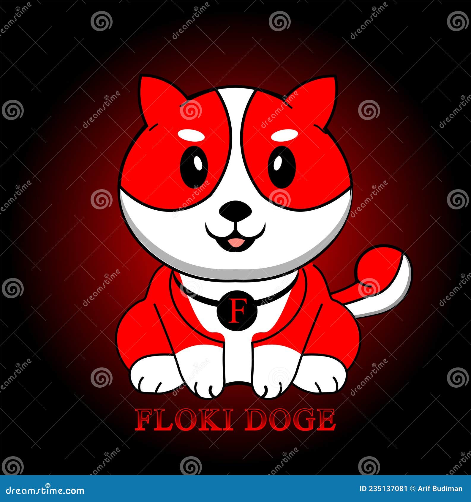 Floki Doge Coin Crypto Currency Face Character Editorial Photo ...