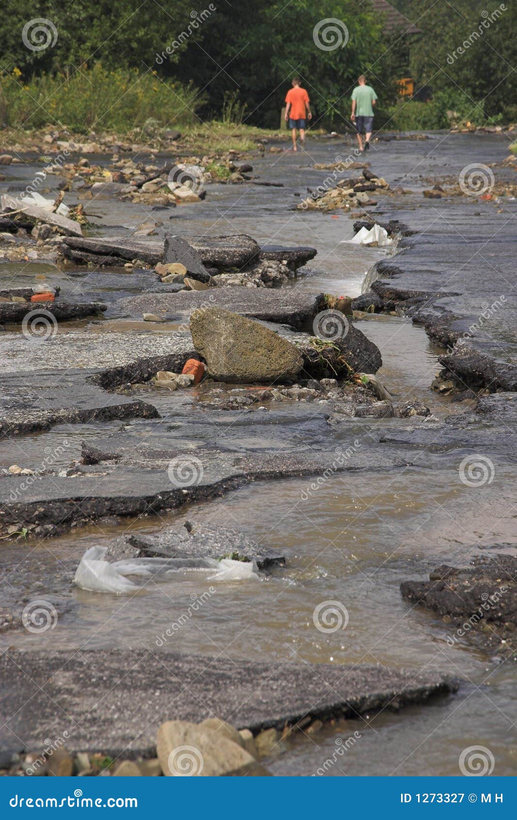 Flood stock image. Image of calamity, defeat, river, destruction - 1273327