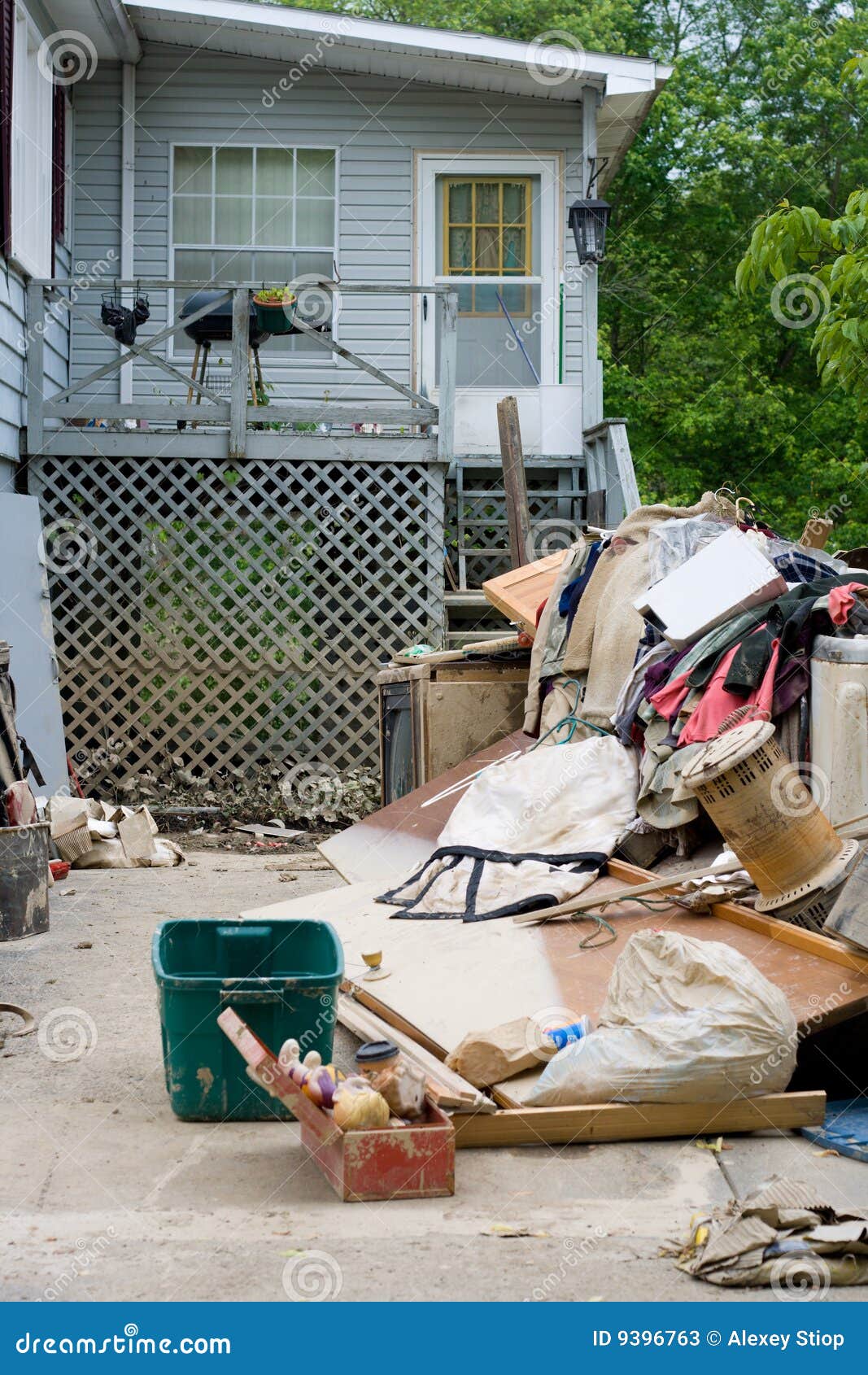 Flood aftermath editorial stock photo. Image of building - 9396763