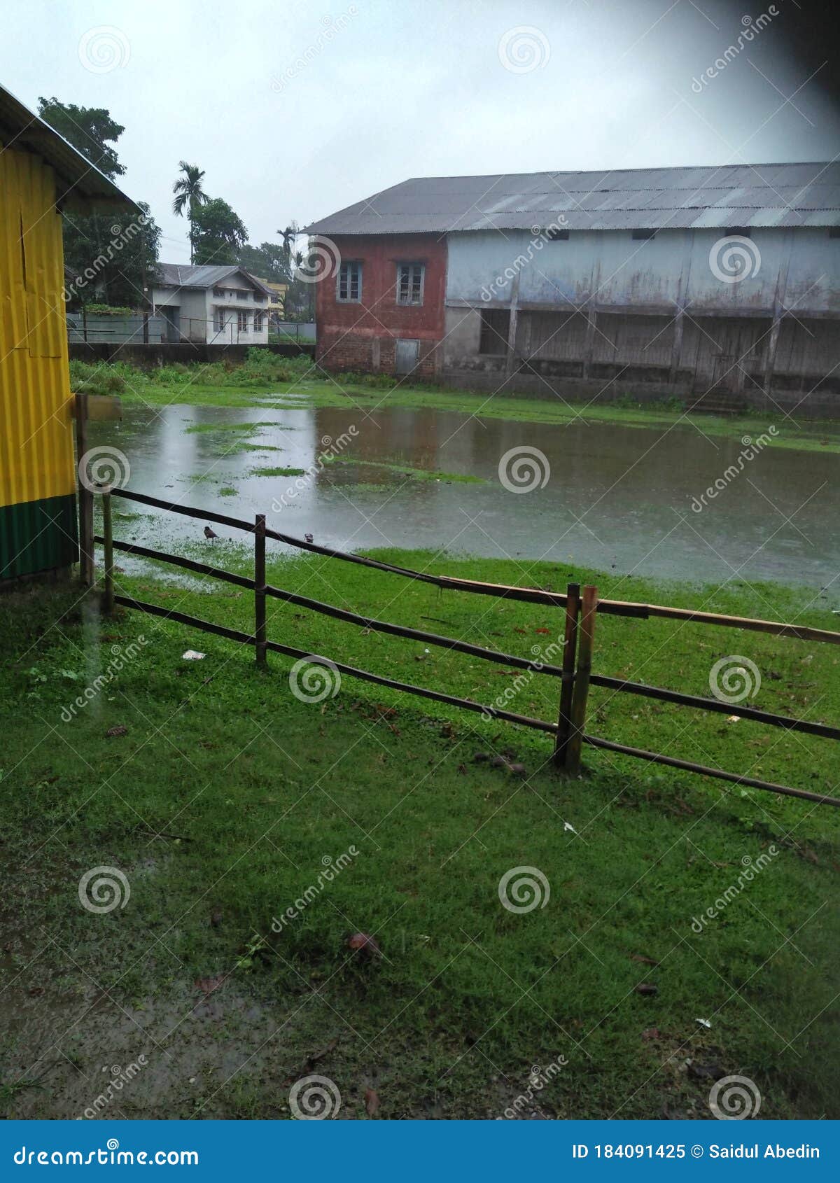 Flood in Assam from India during Heavy Rain Stock Image - Image of ...