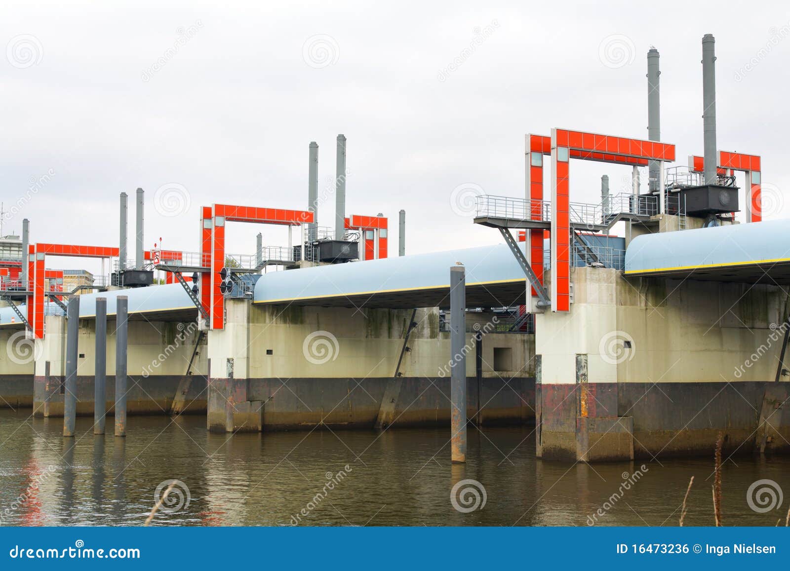Flood control stock photo. Image of tides, barrier, horizontal - 16473236