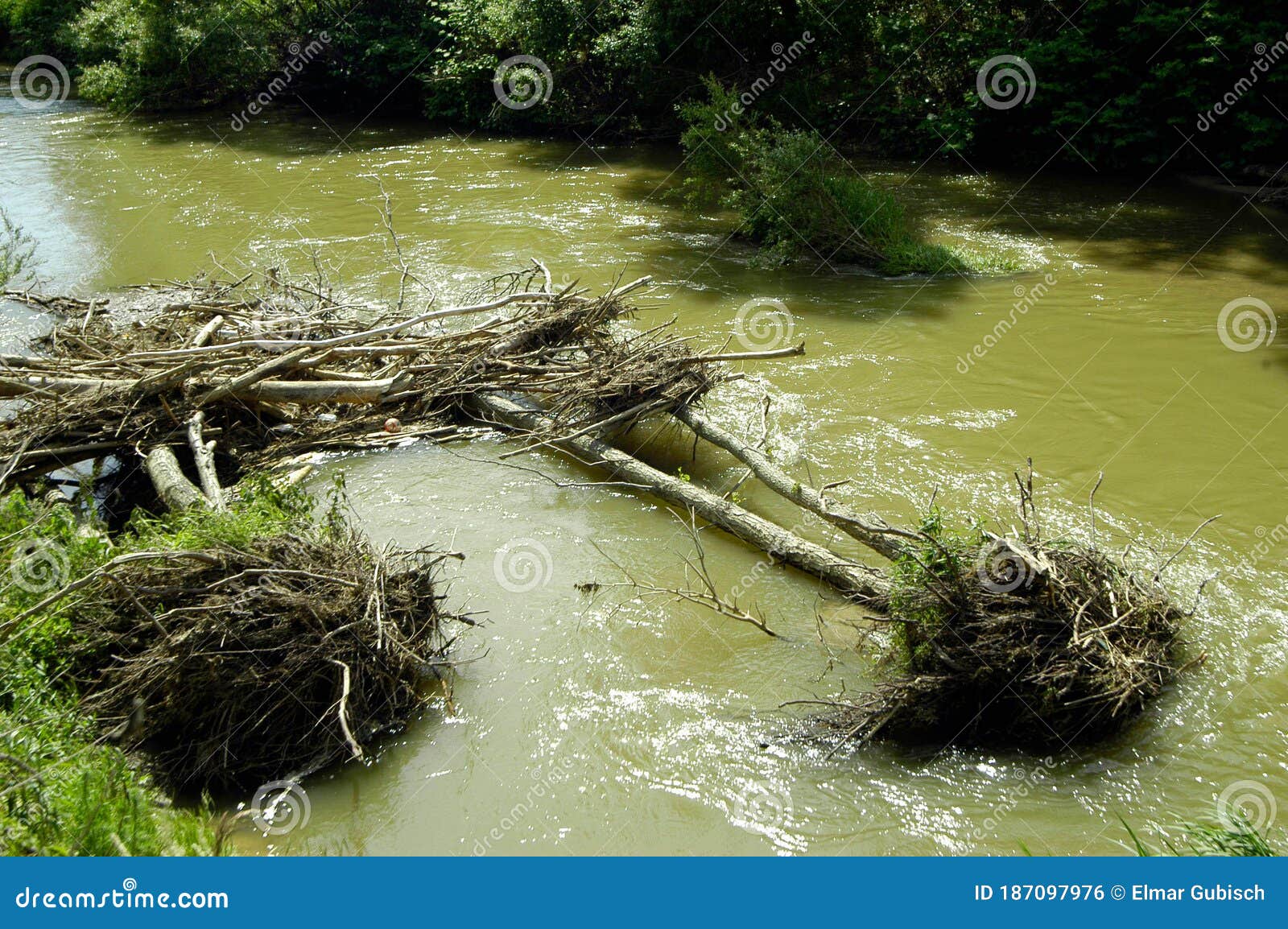 Flood, a Destructive Natural Phenomenon Stock Photo - Image of ...
