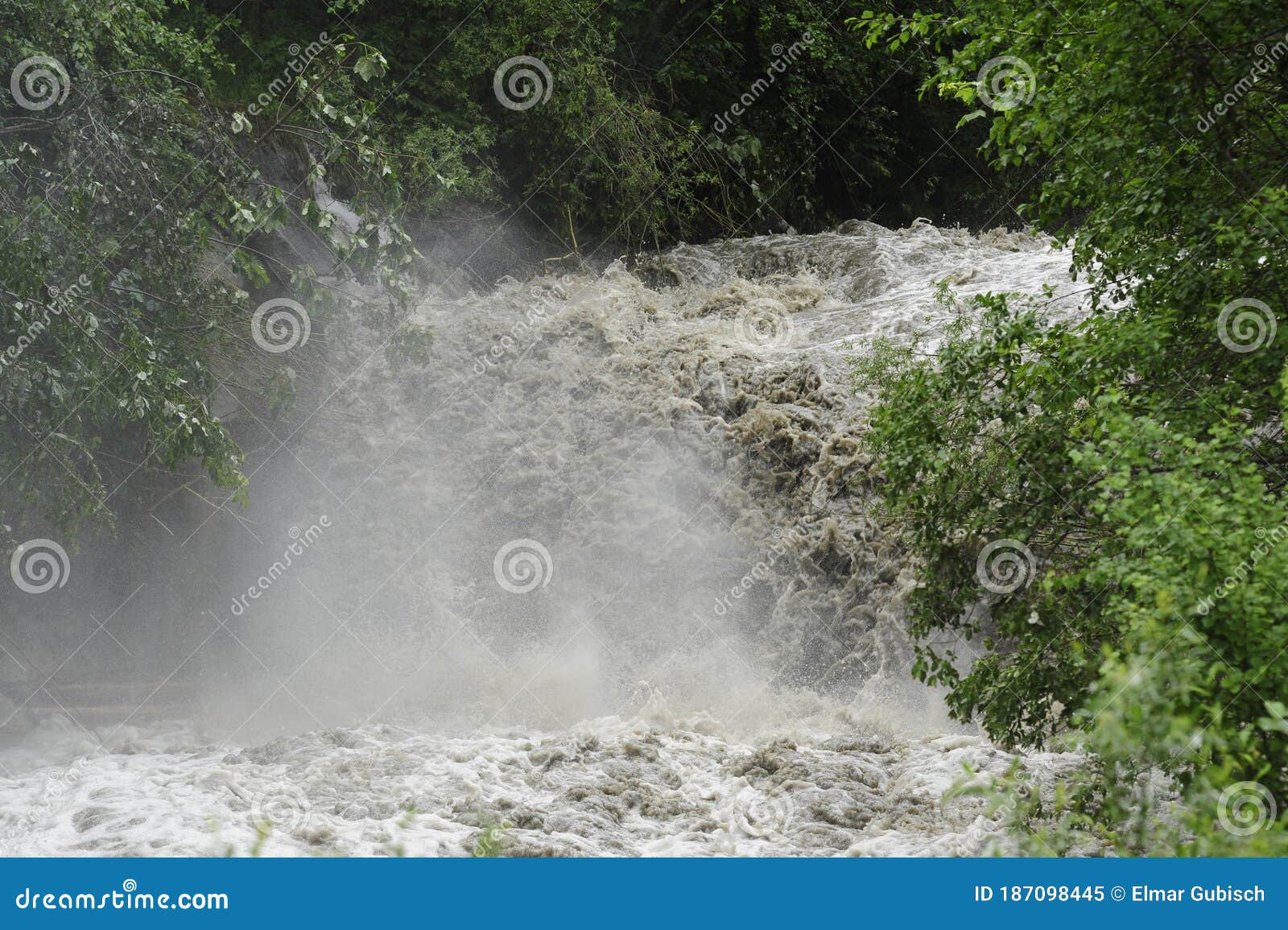 Flood, a Destructive Natural Phenomenon Stock Image - Image of downpour ...