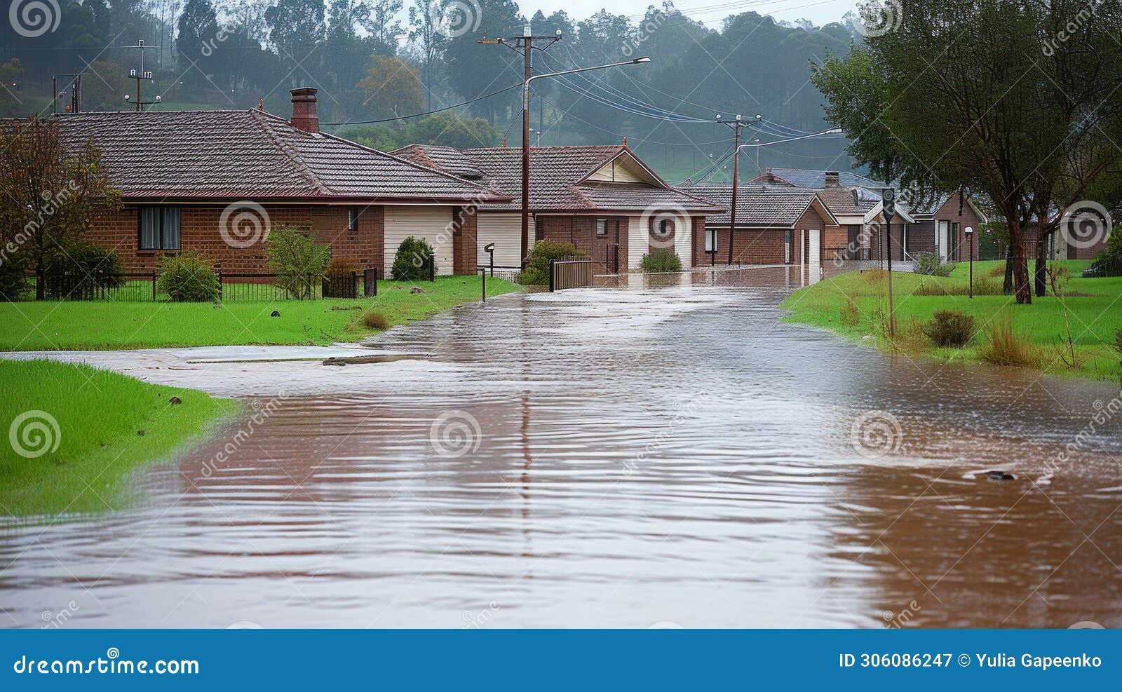 Flood Devastation: Floodwaters Submerge Homes and Roads, Displacing ...