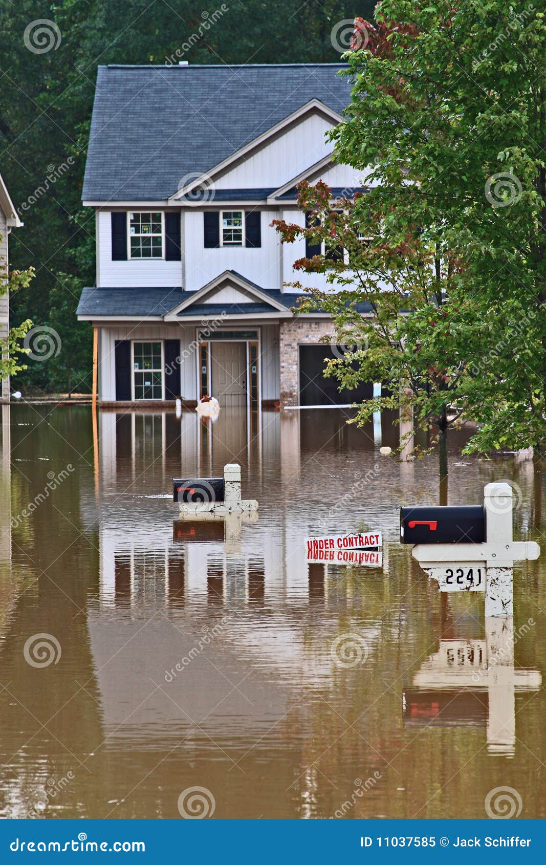 Flood Disaster stock image. Image of natural, flooded - 11037585