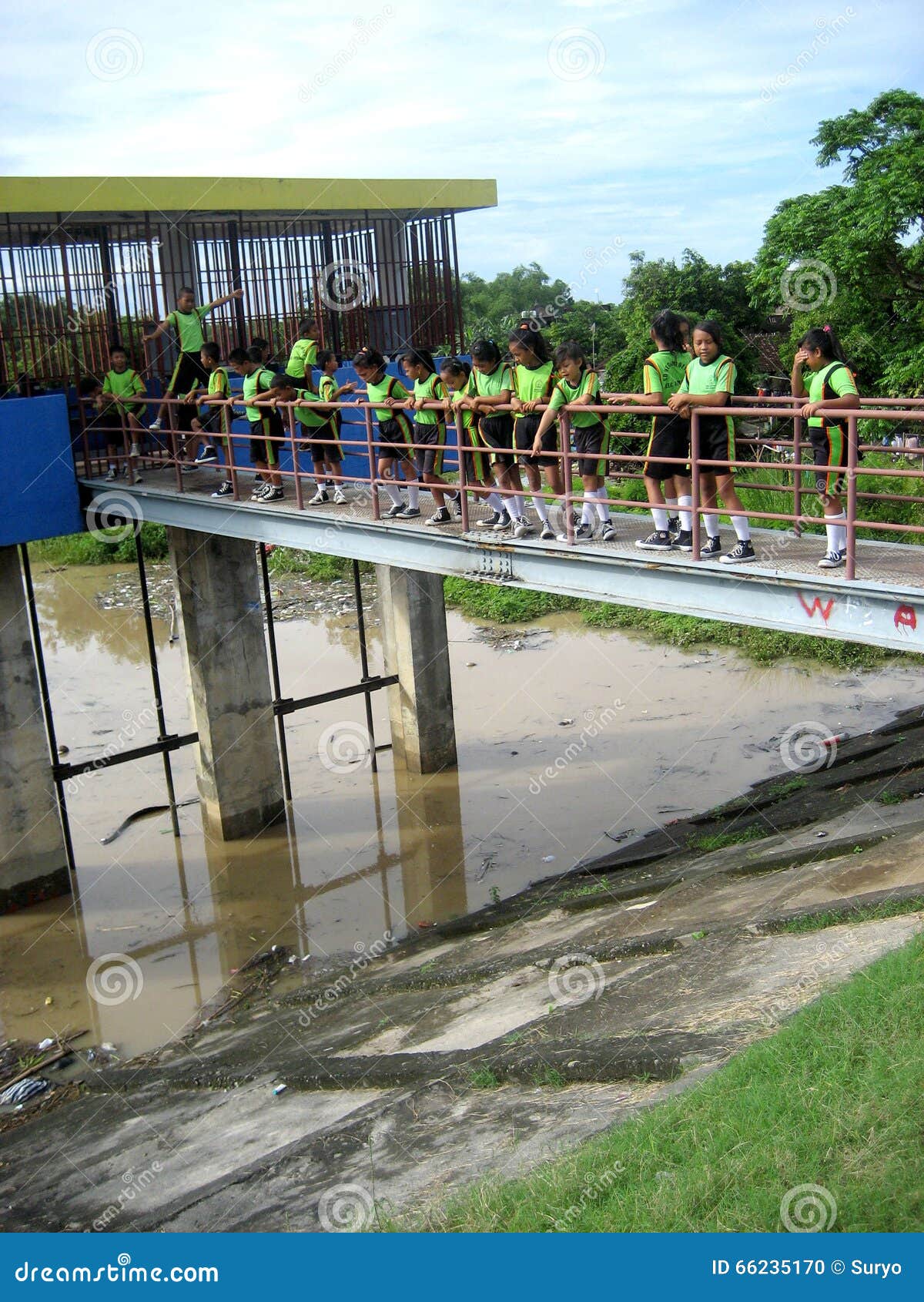 Flood editorial image. Image of java, dikes, tree, city - 66235170