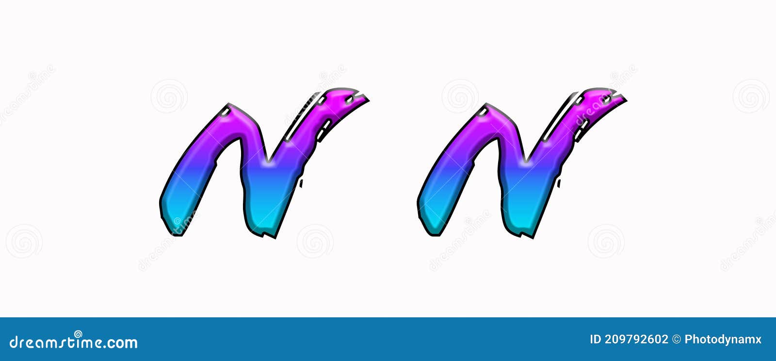 Flood English Fonts Gradient Sans Serif Alphabet Letters Calligraphy ...