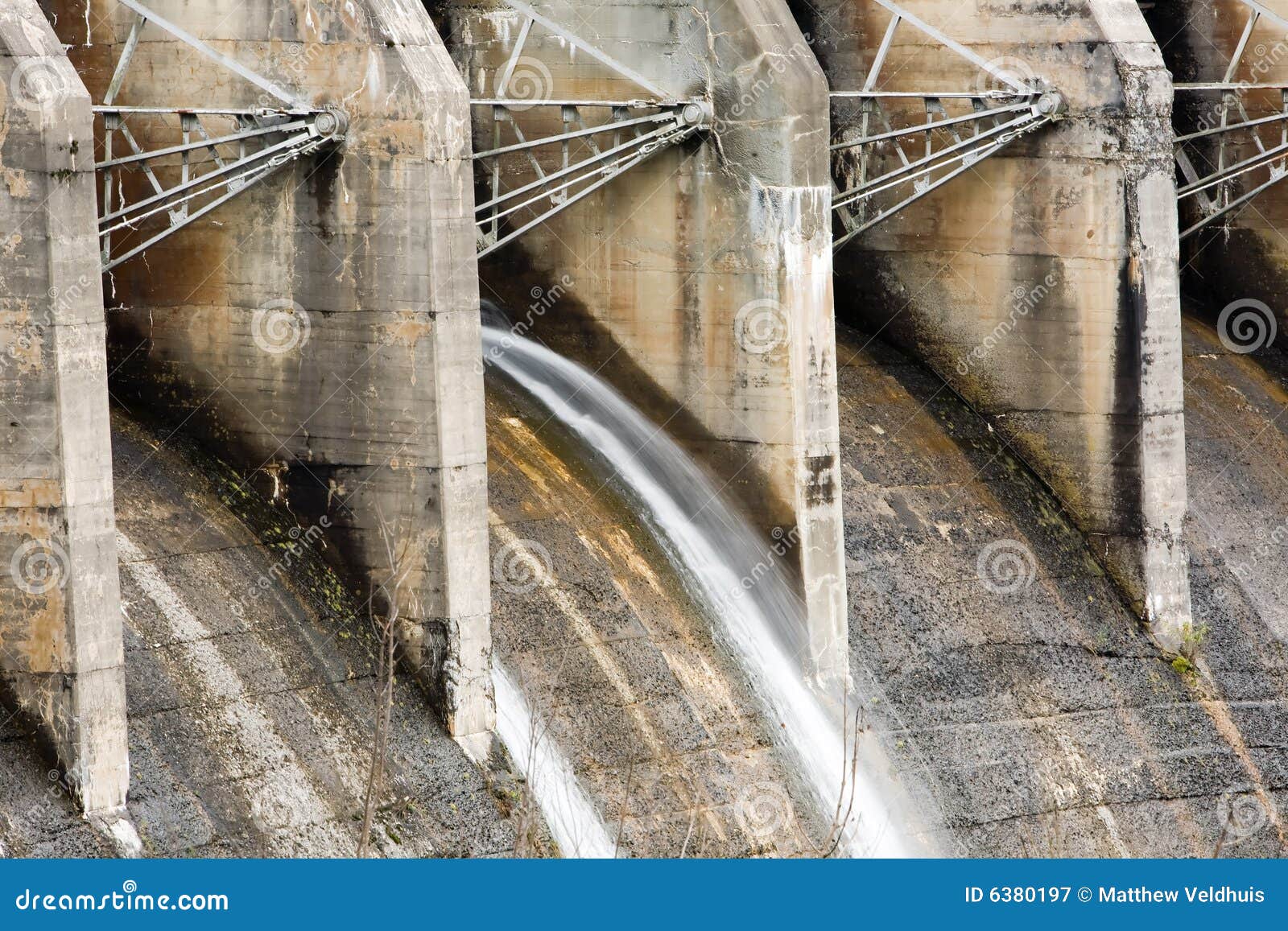 Flood gates of a Dam stock image. Image of generation - 6380197