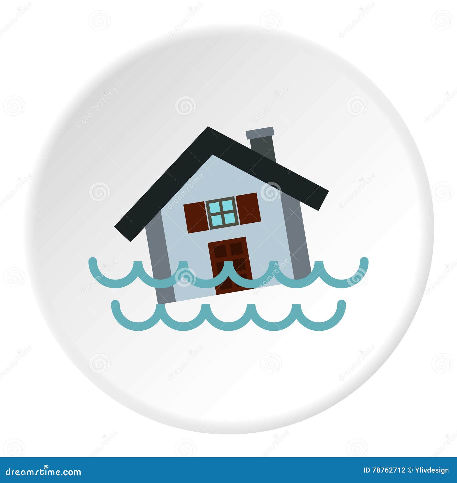 Flood Icon Vector Isolated On White Background, Flood Sign ...