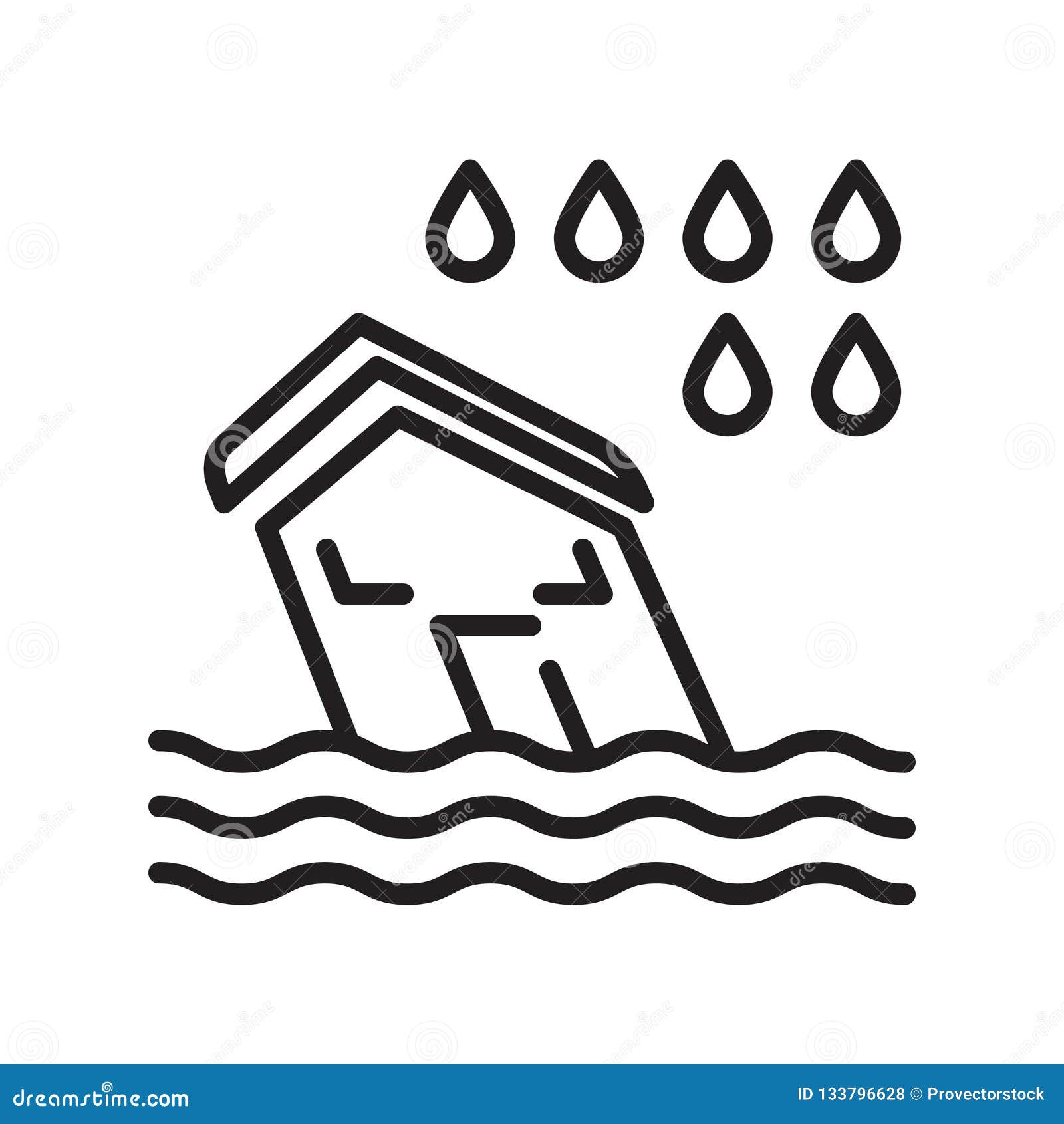 Flood Signs Icon