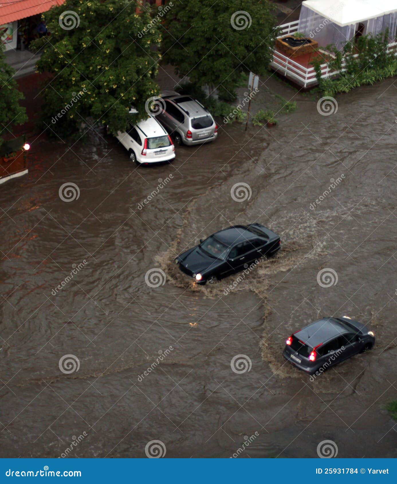 The Flood Inundated a Street in Odessa Editorial Stock Image - Image of ...