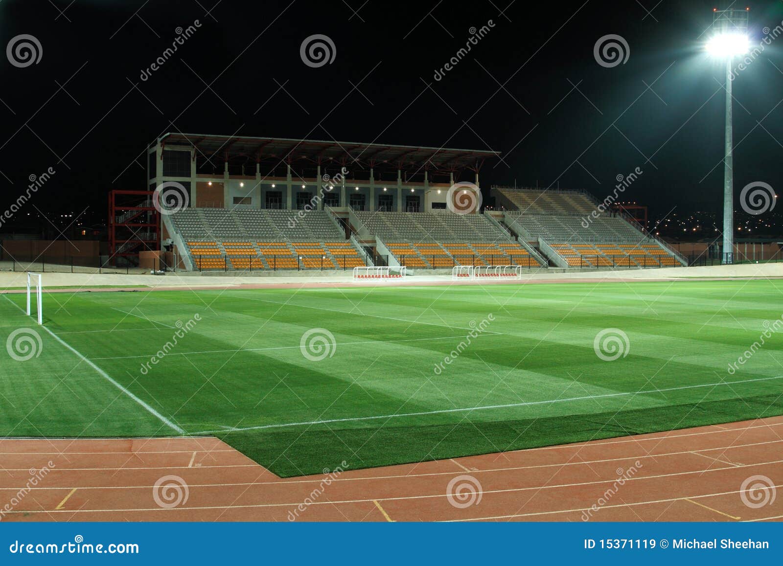 Flood light stadium stock image. Image of bench, building - 15371119