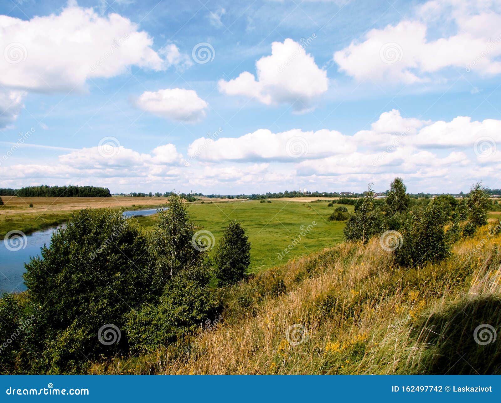 Flood Meadows in the Russian Outback Stock Photo - Image of rural ...