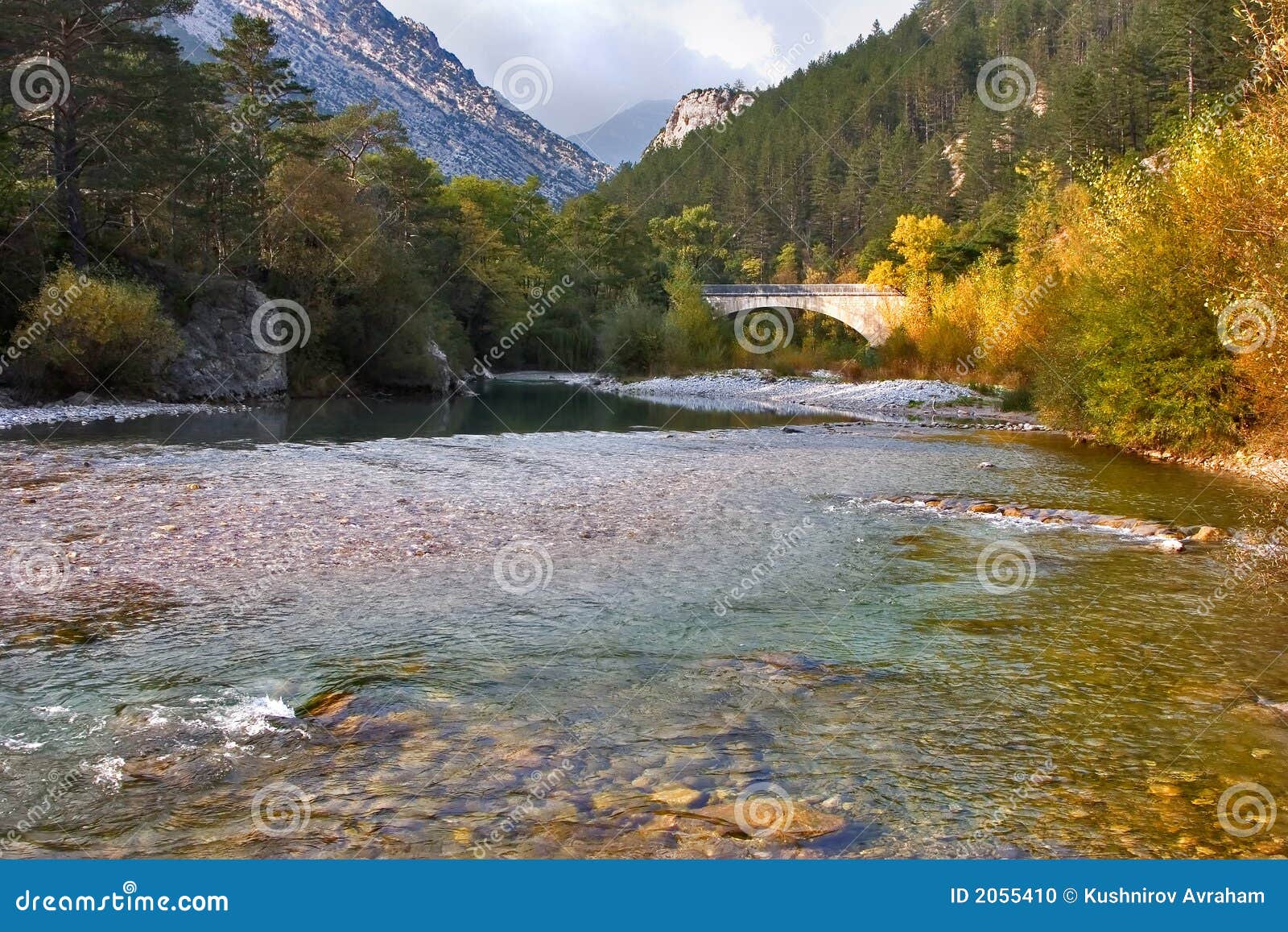 Flood On The Mountain River Tisza In The Ukrainian Carpathians. The ...