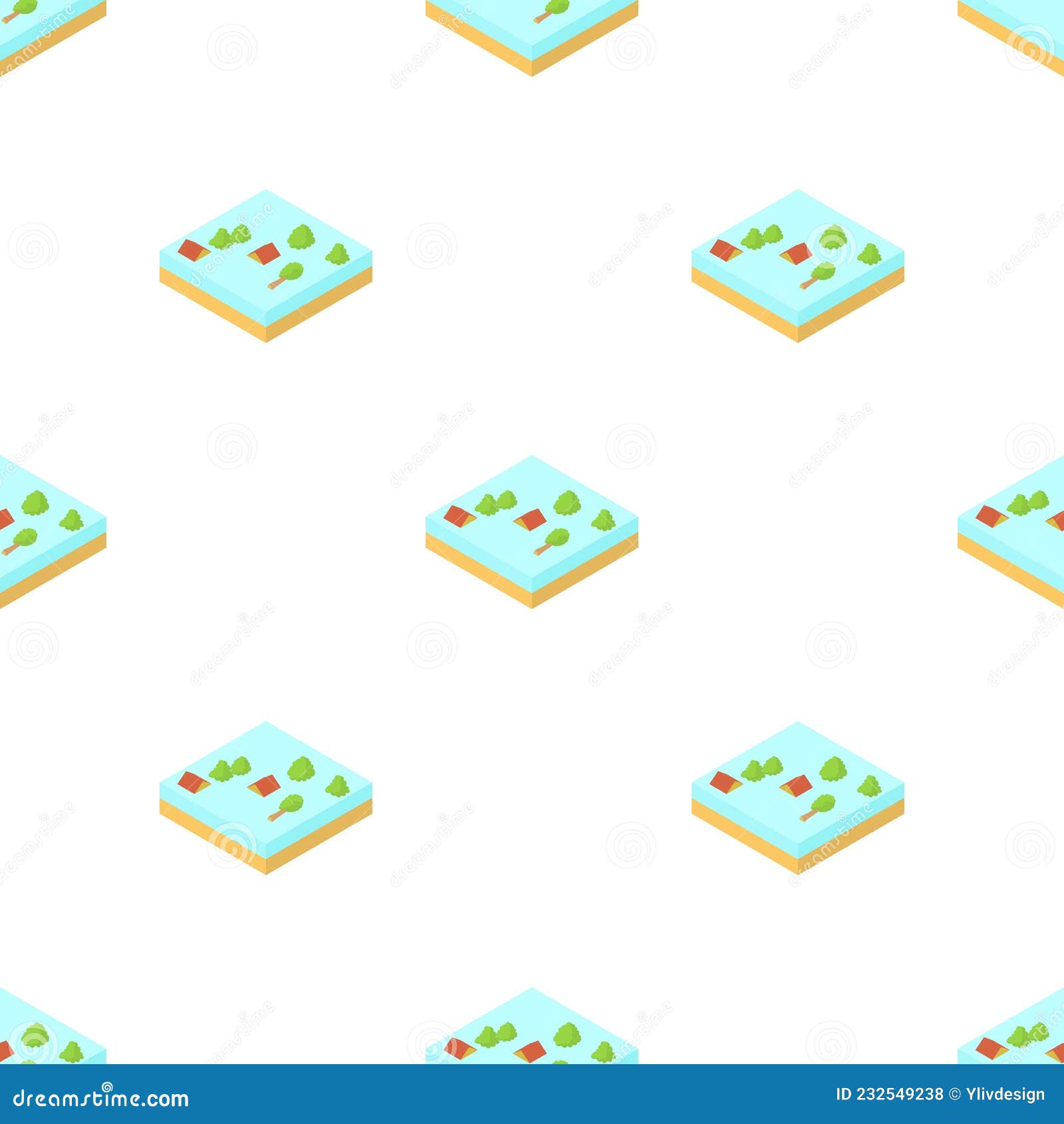 Flood Pattern Seamless Vector Stock Vector - Illustration of disaster ...