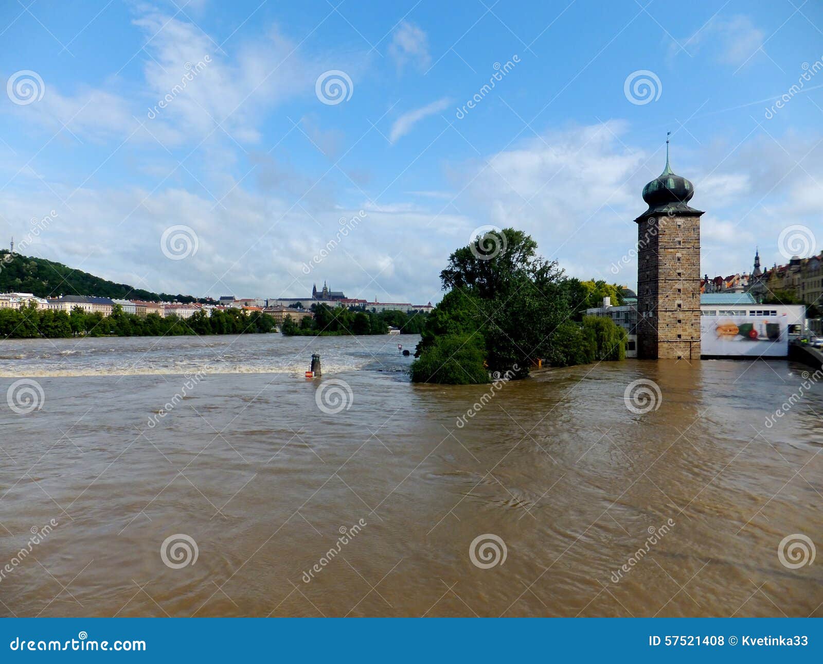 Flood in Prague stock photo. Image of city, europe, prague - 57521408