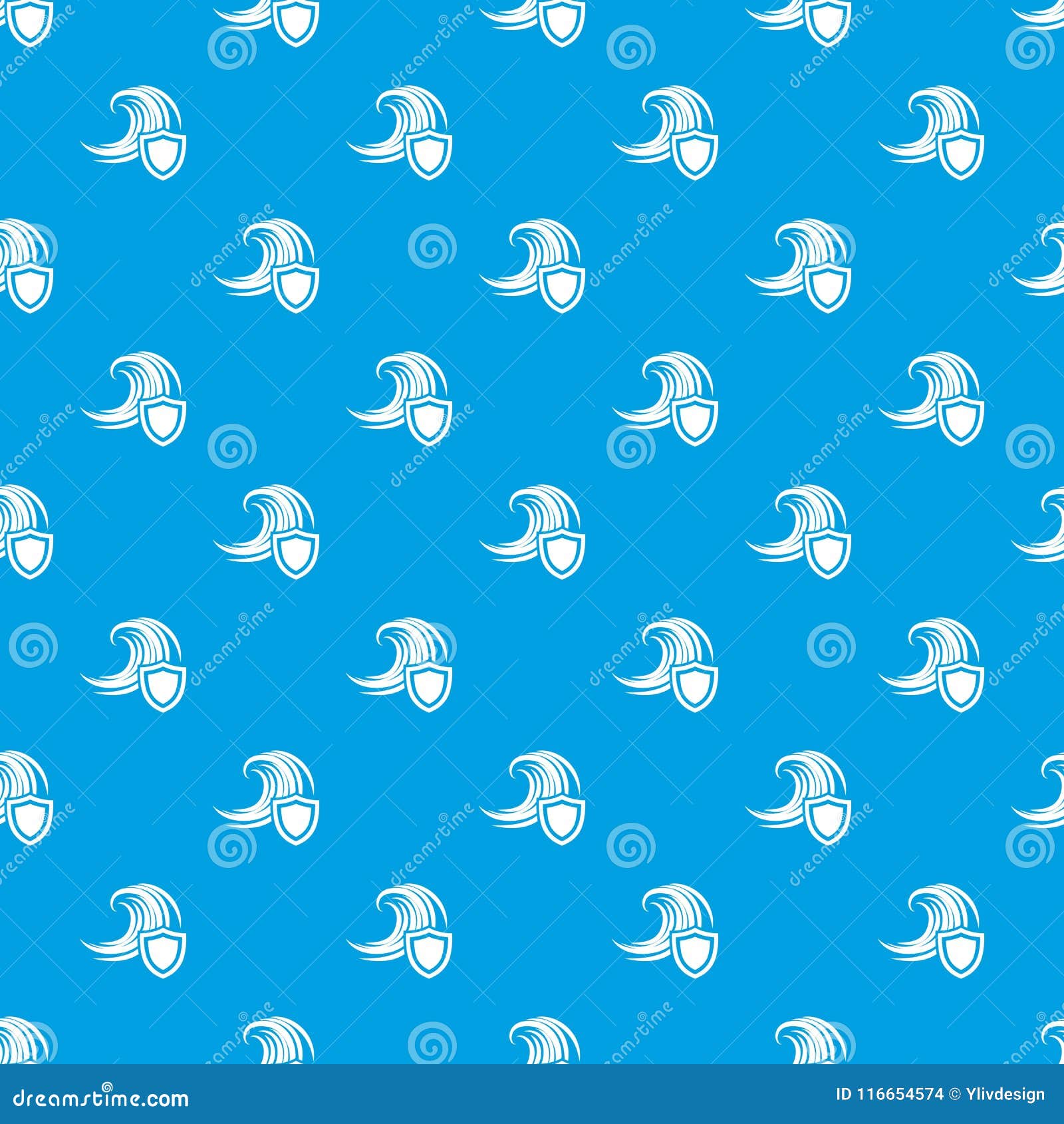 Flood Protection Pattern Vector Seamless Blue Stock Vector ...