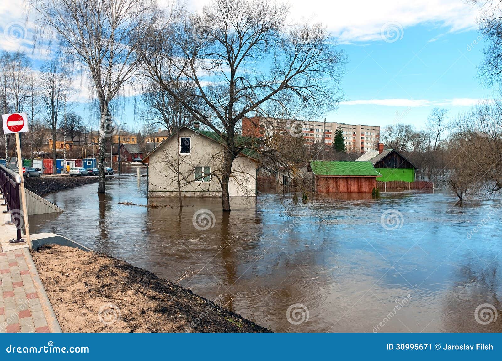 Flood stock image. Image of architecture, natural, flowing - 30995671