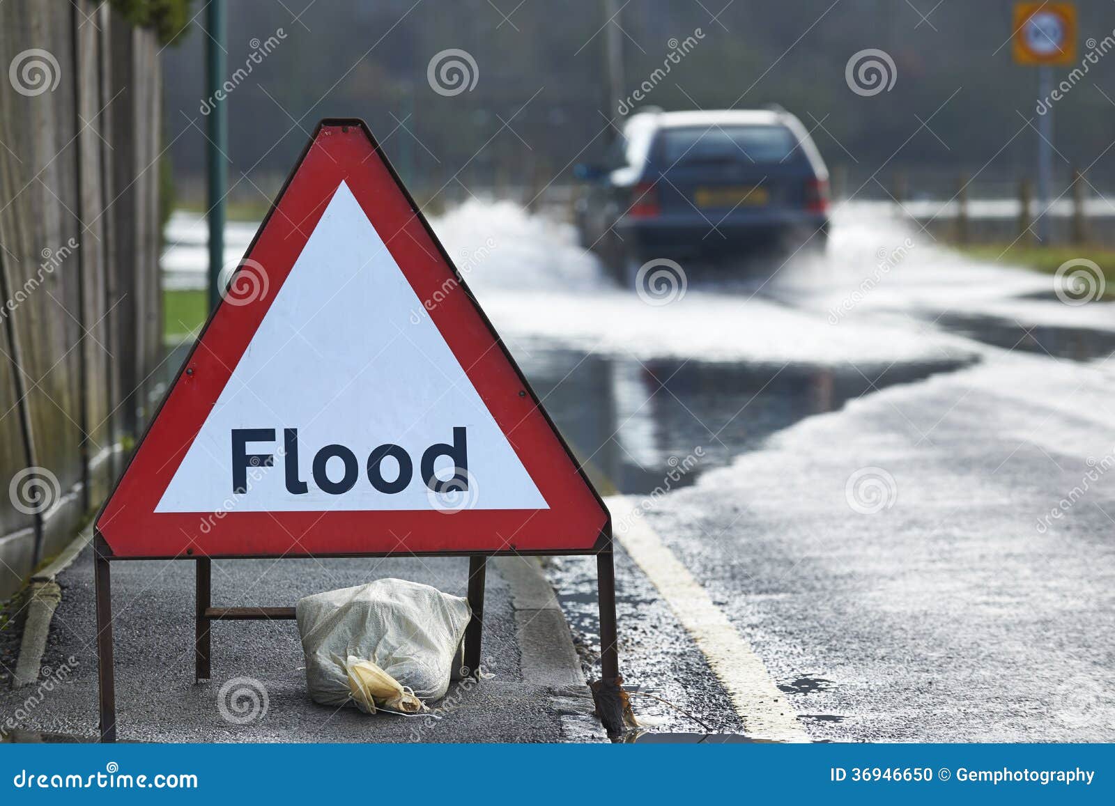 Flood Sign stock photo. Image of environment, information - 36946650