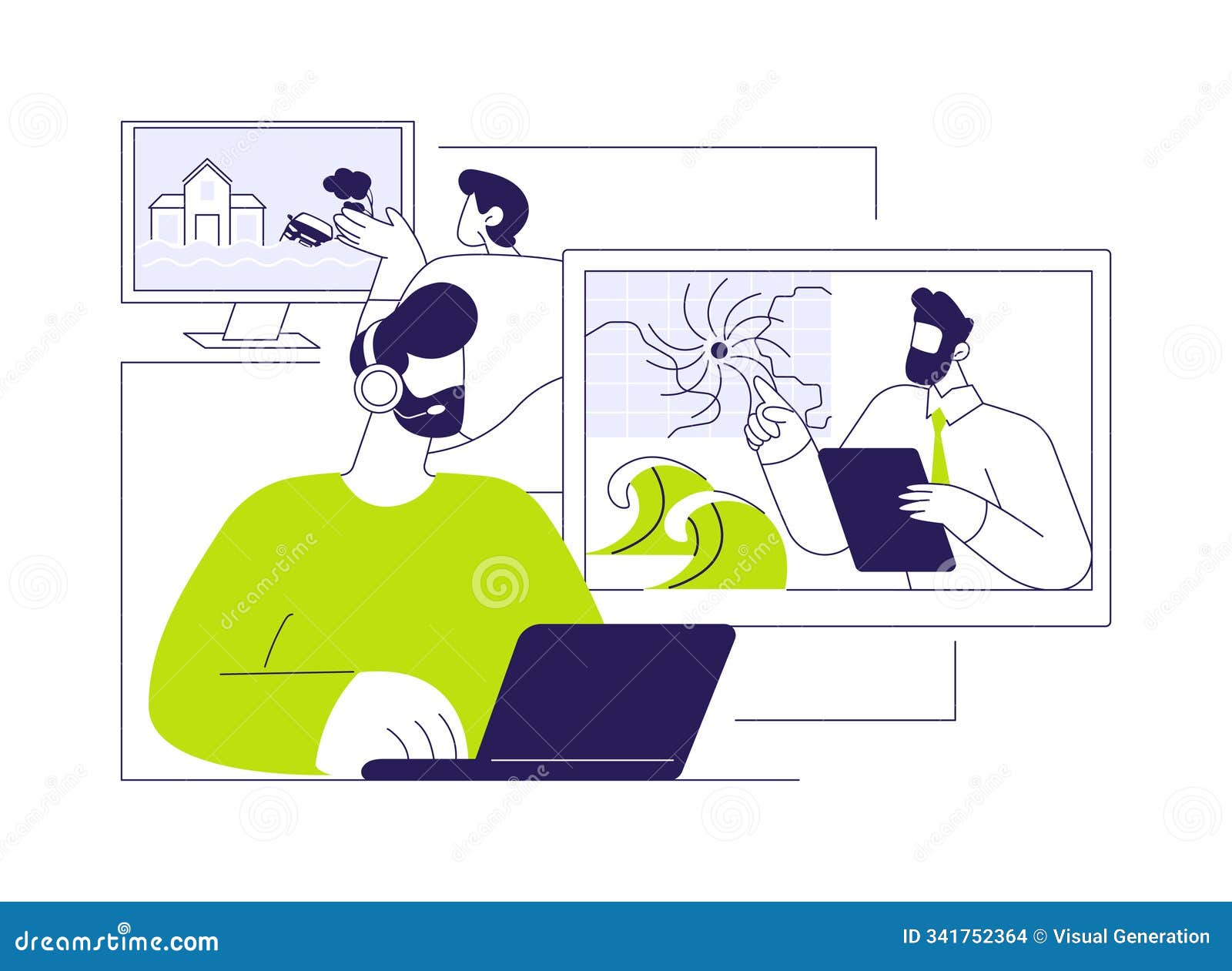 Abstract Flood Lights Background. 3d Rendering. Stock Image ...