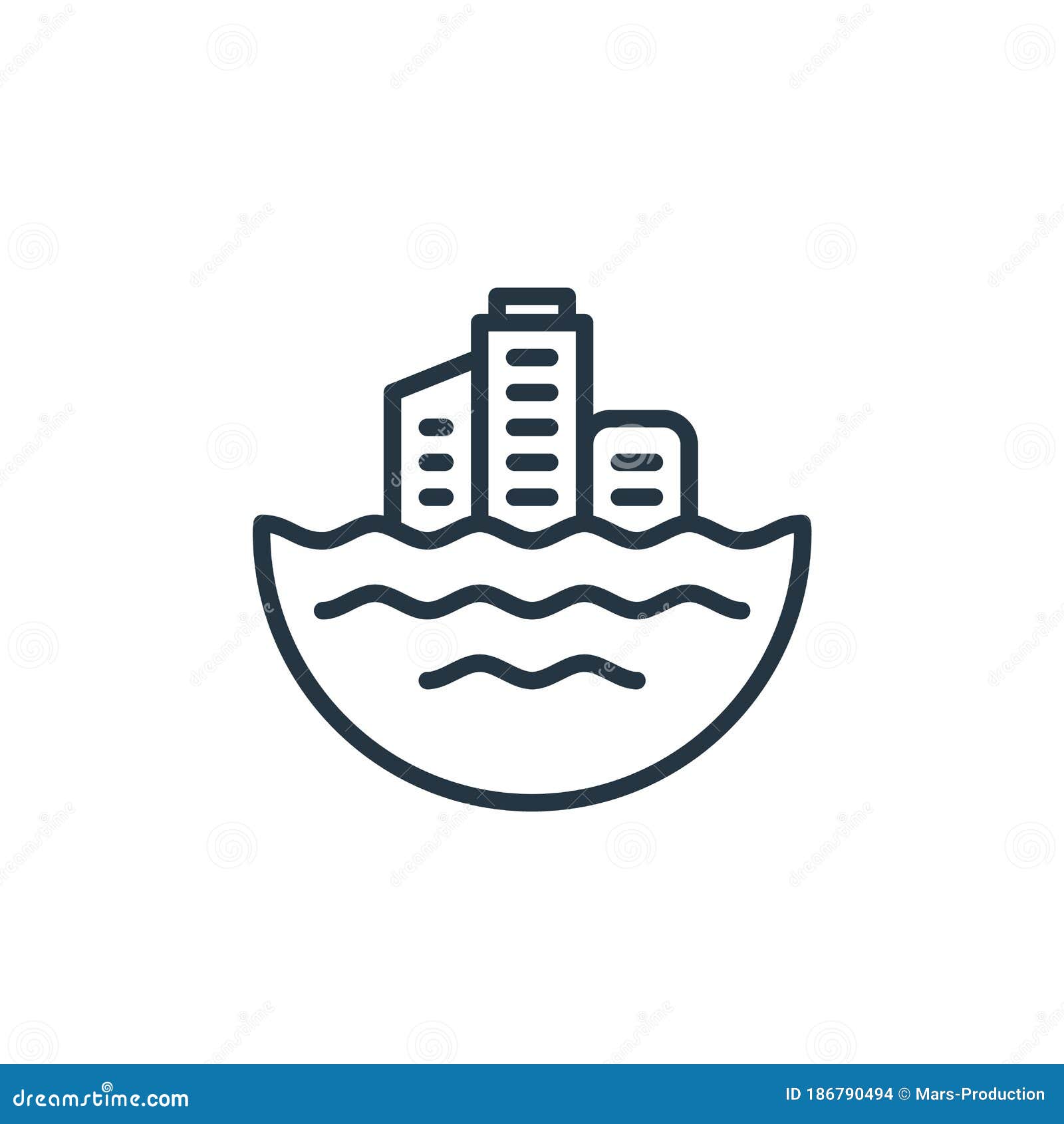 Flood Vector Icon. Flood Editable Stroke. Flood Linear Symbol for Use ...