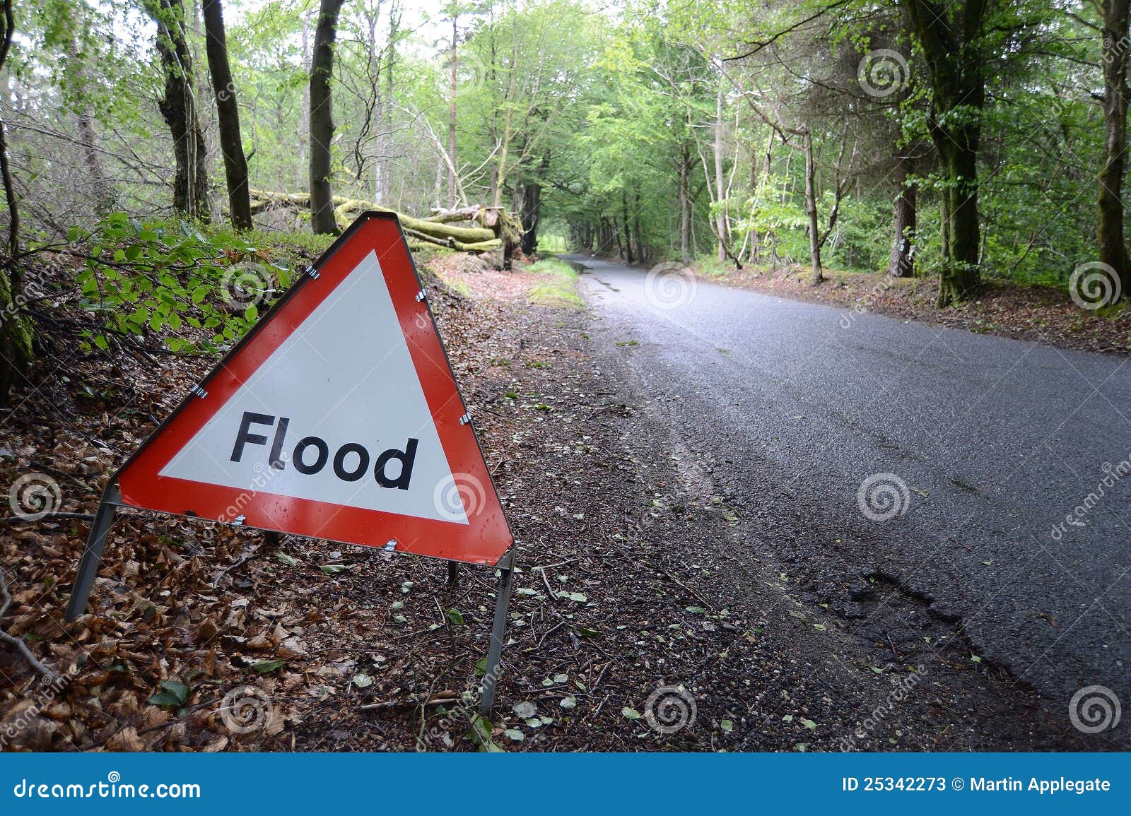 Flood Warning Sign stock image. Image of beware, warning - 25342273