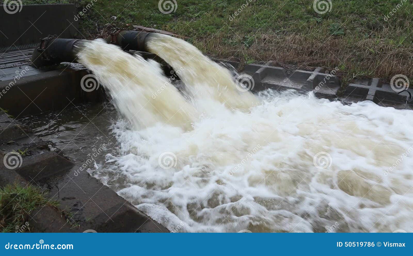 Flood Water Drainage stock footage. Video of climate - 50519786